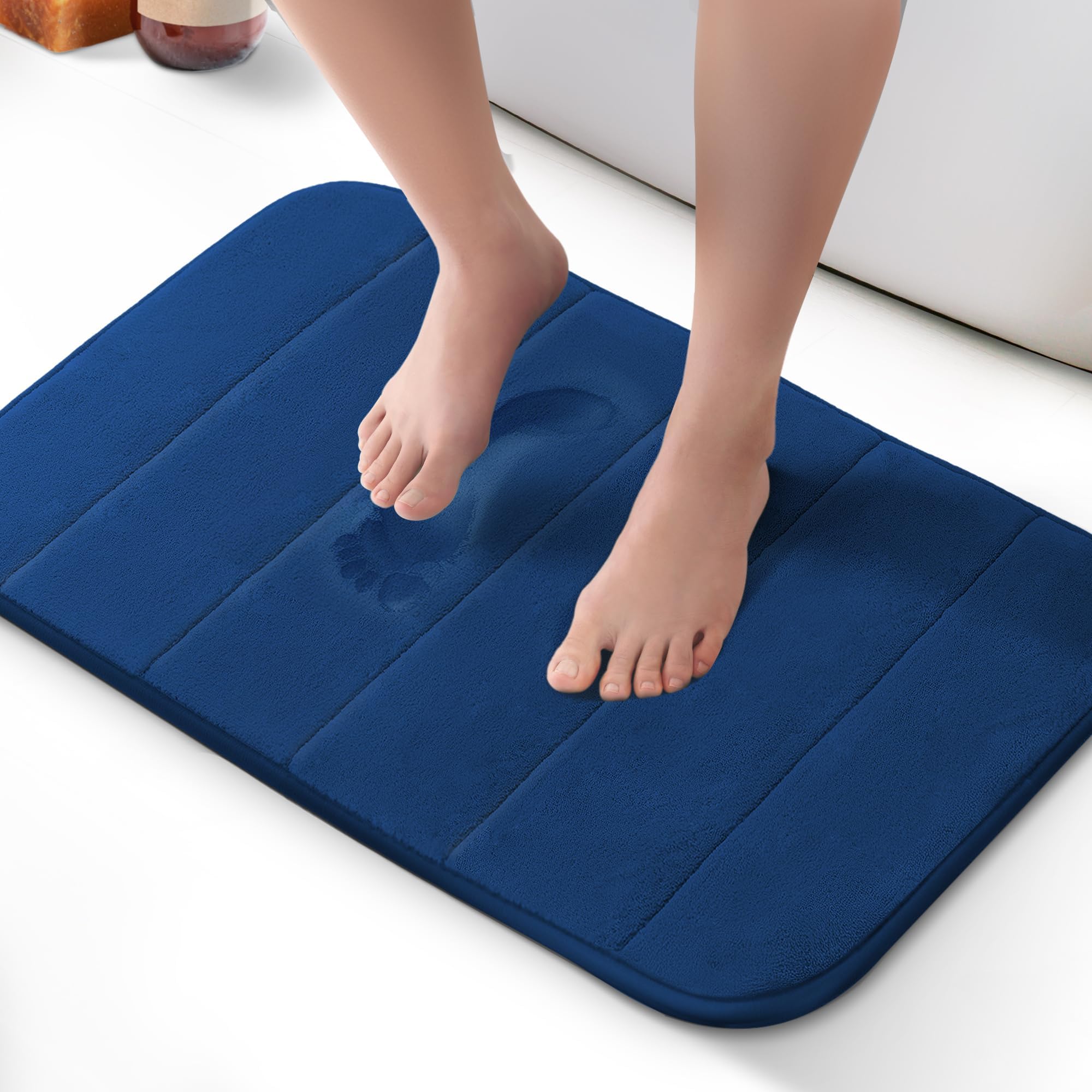 KEPLIN Memory Foam Bath Mat - Ultra-Soft, Highly Absorbent, Non-Slip ...
