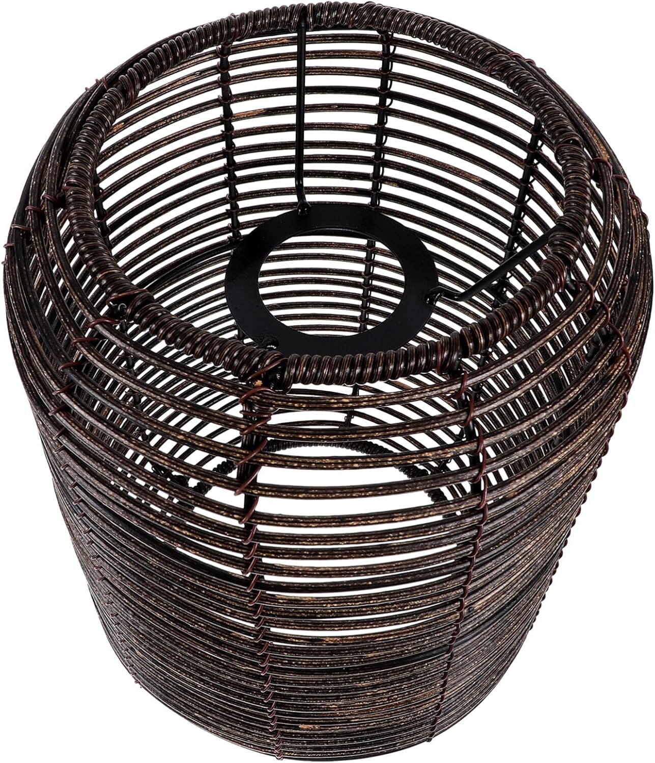 Gadpiparty Woven Pendant Lamp Shade - Imitation Rattan Lampshade Hand ...