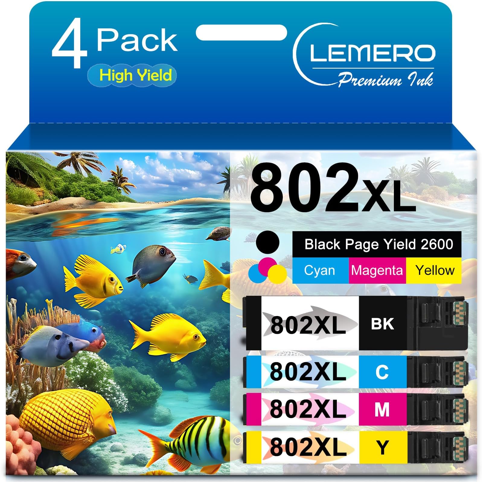 Amazon.com: TEINO 802XL Ink Cartridges Combo Pack for Epson Printer ...