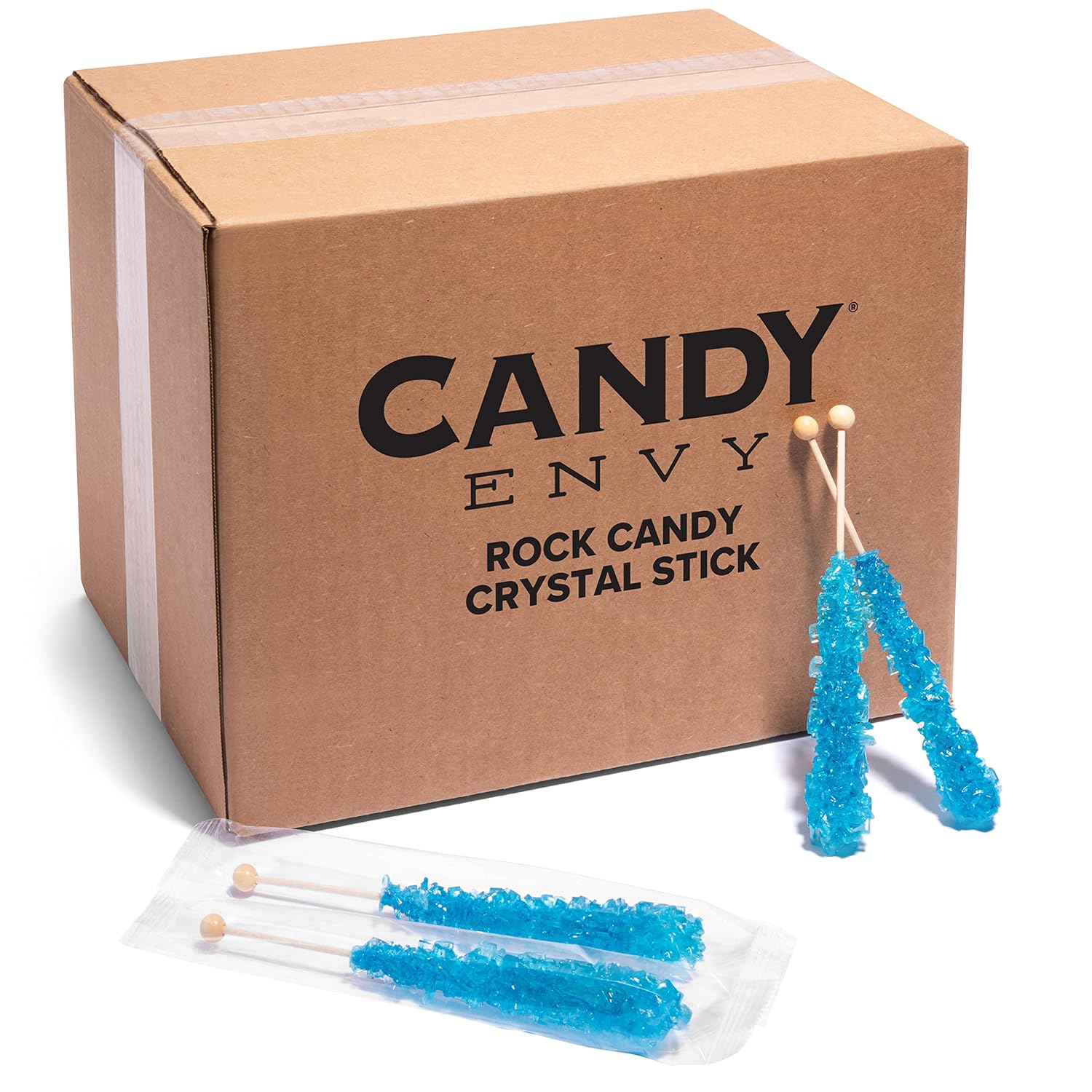 Amazon.com: Candy Envy 130 ct Blue Rock Candy - Blue Raspberry Flavored