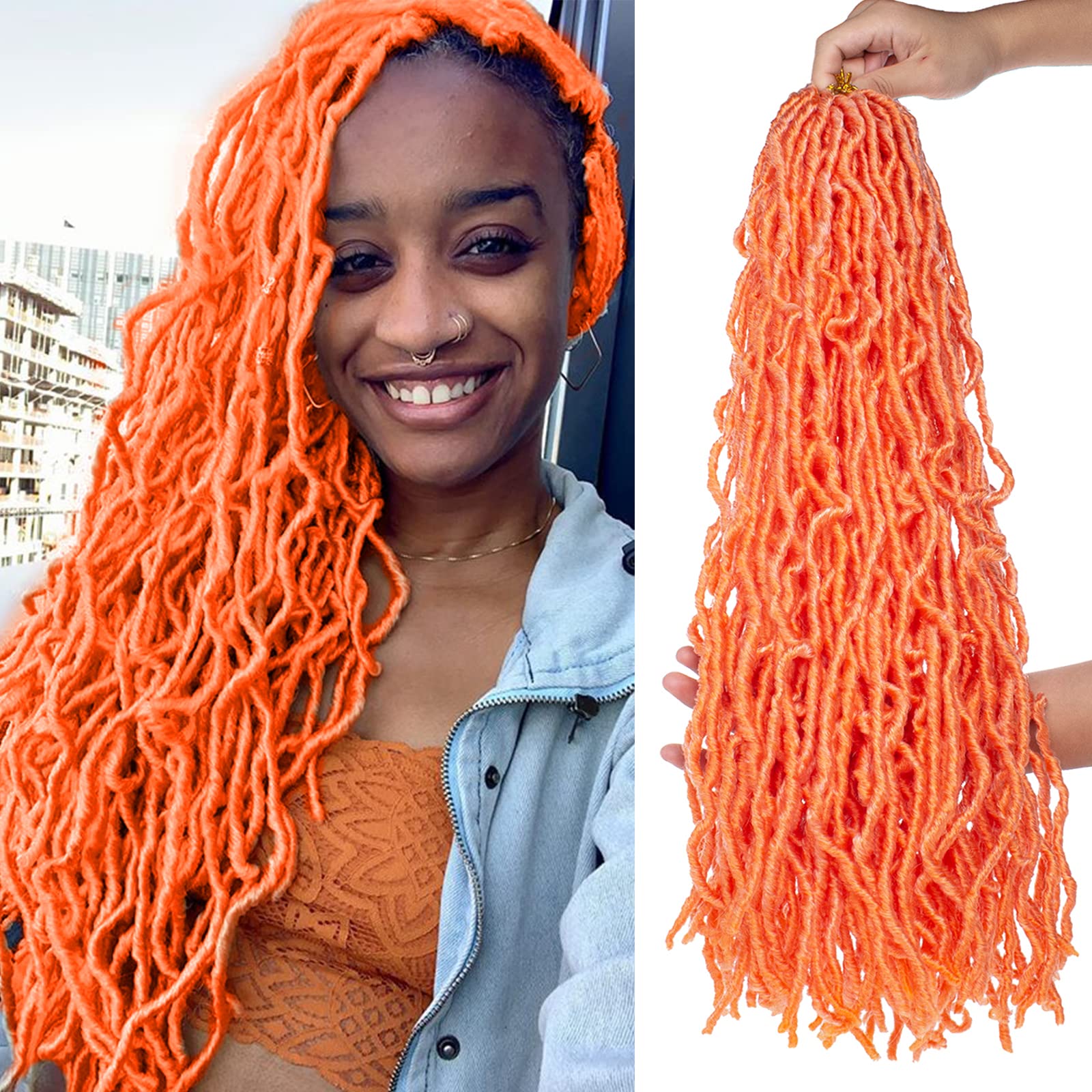Burnt Orange Dreadlocks