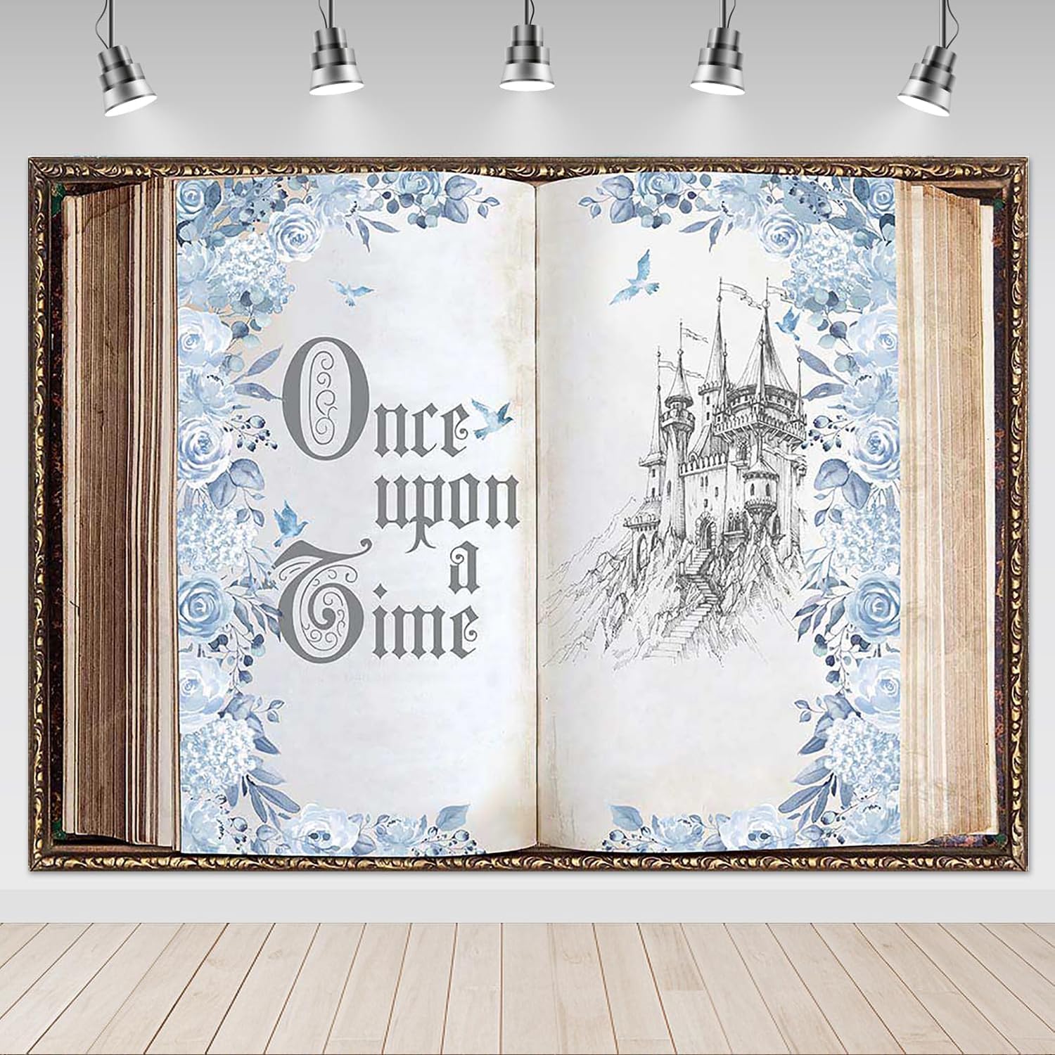 Amazon.com : Mocsicka Once Upon a Time Backdrop 7x5ft Fairy Tale Book ...