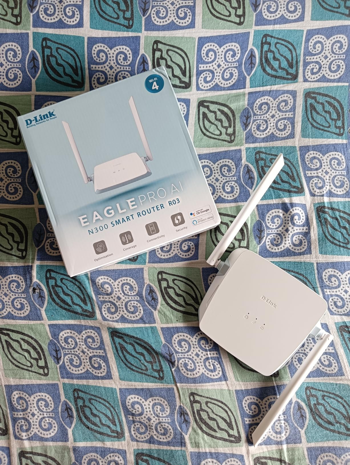 D-Link R03 N300 Eagle Pro 300Mbps Single Band Ai Powered Wi-Fi Router ...
