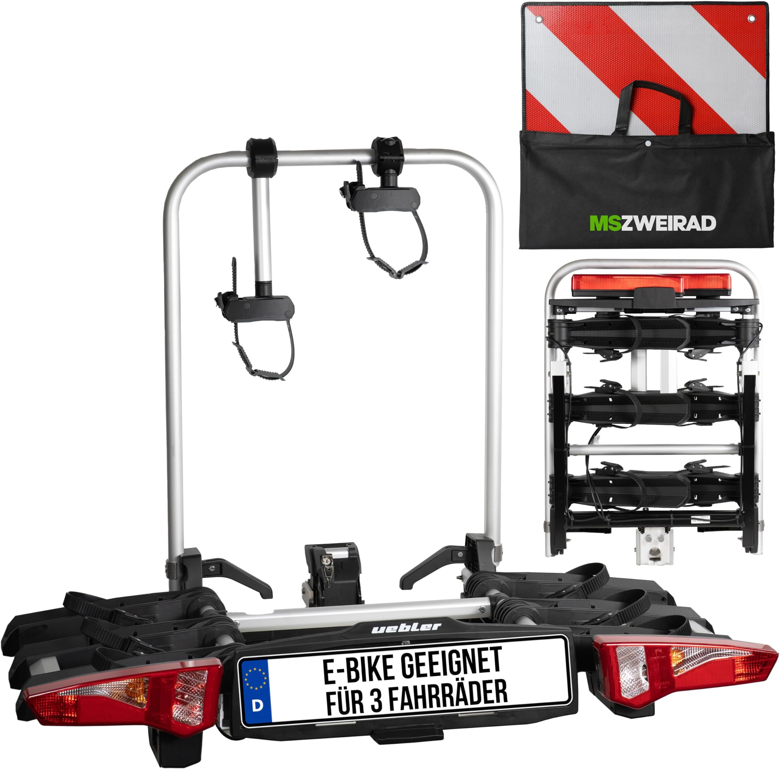 Uebler Fahrradträger i31 Z 60° für 3 Fahrräder Auto Kupplungsträger ...