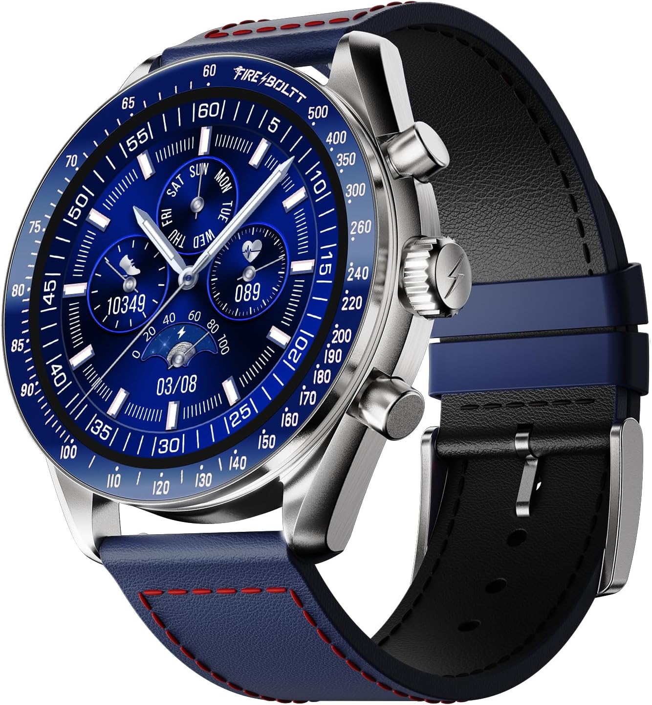Fire-Boltt Brillia Smart Watch with 51.3mm (2.02 inch) AMOLED Display ...