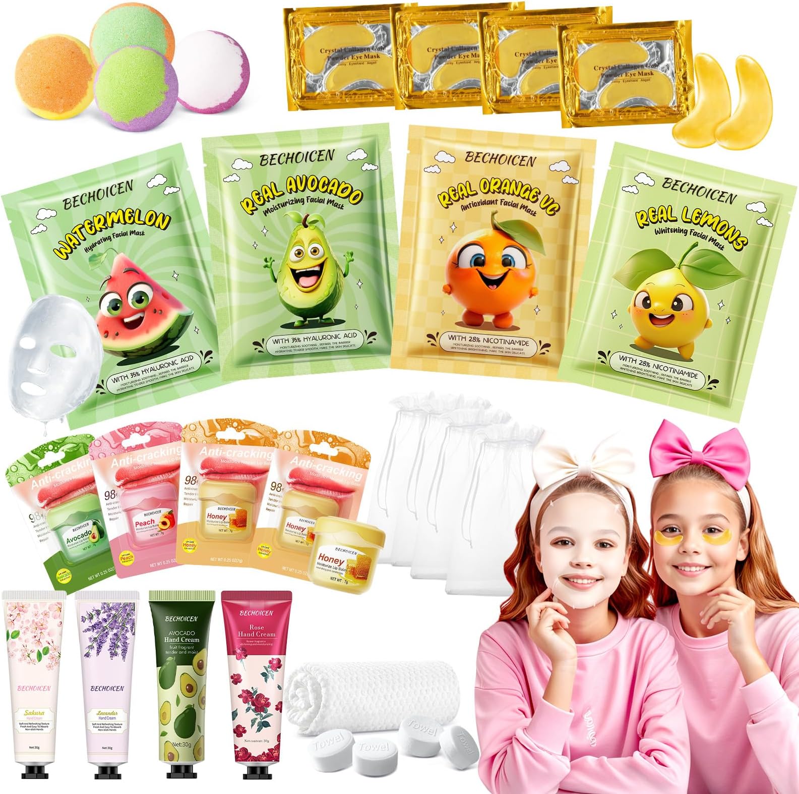 Amazon.com: 28Pcs spa birthday party supplies,4 Set Spa Party Favors ...