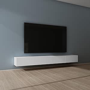 Mai & Mai Meuble TV Suspendue Armoire avec Soft-Close Table TV pour Le ...