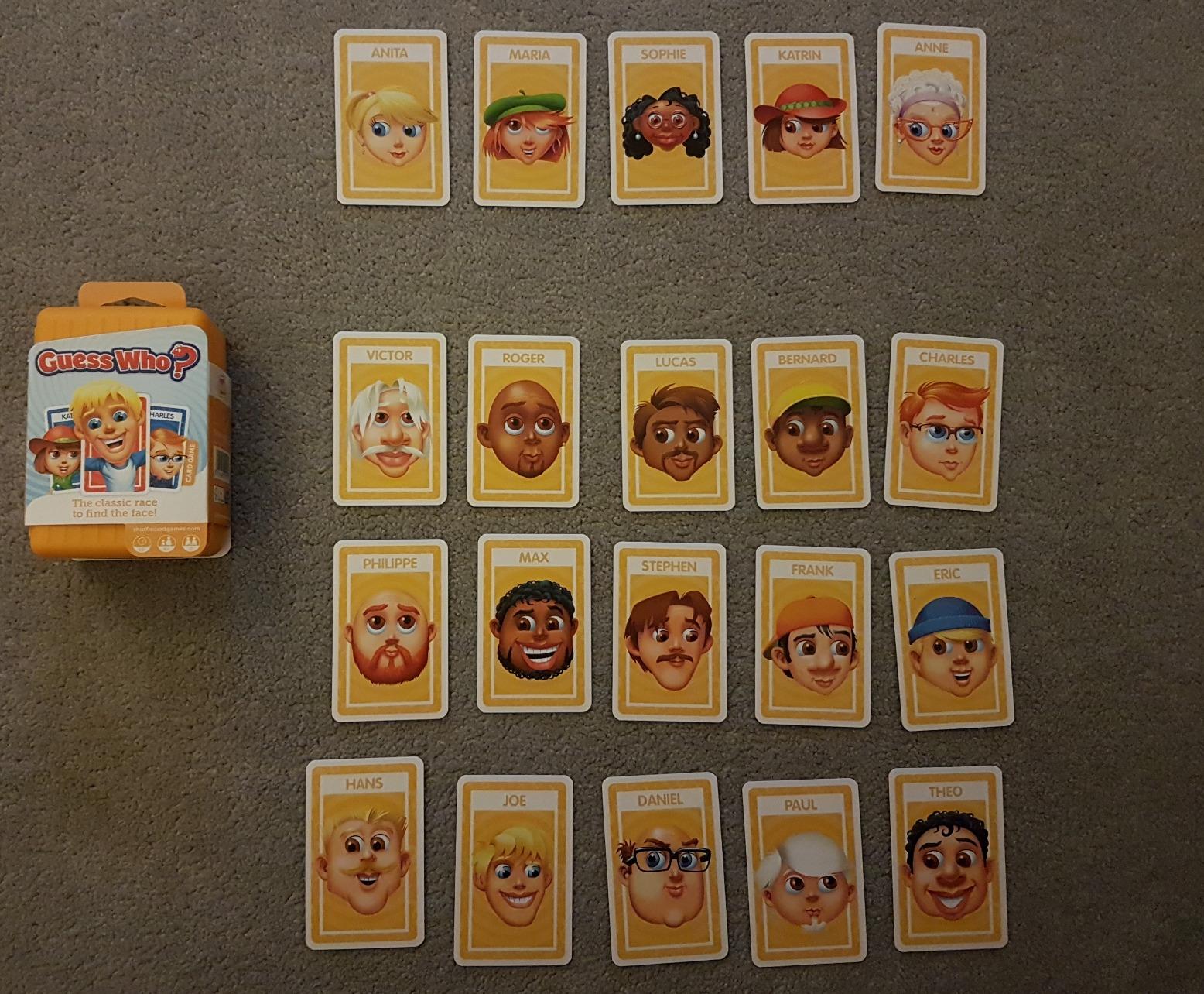 Shuffle Guess Who Card Game : Amazon.co.uk: Toys & Games