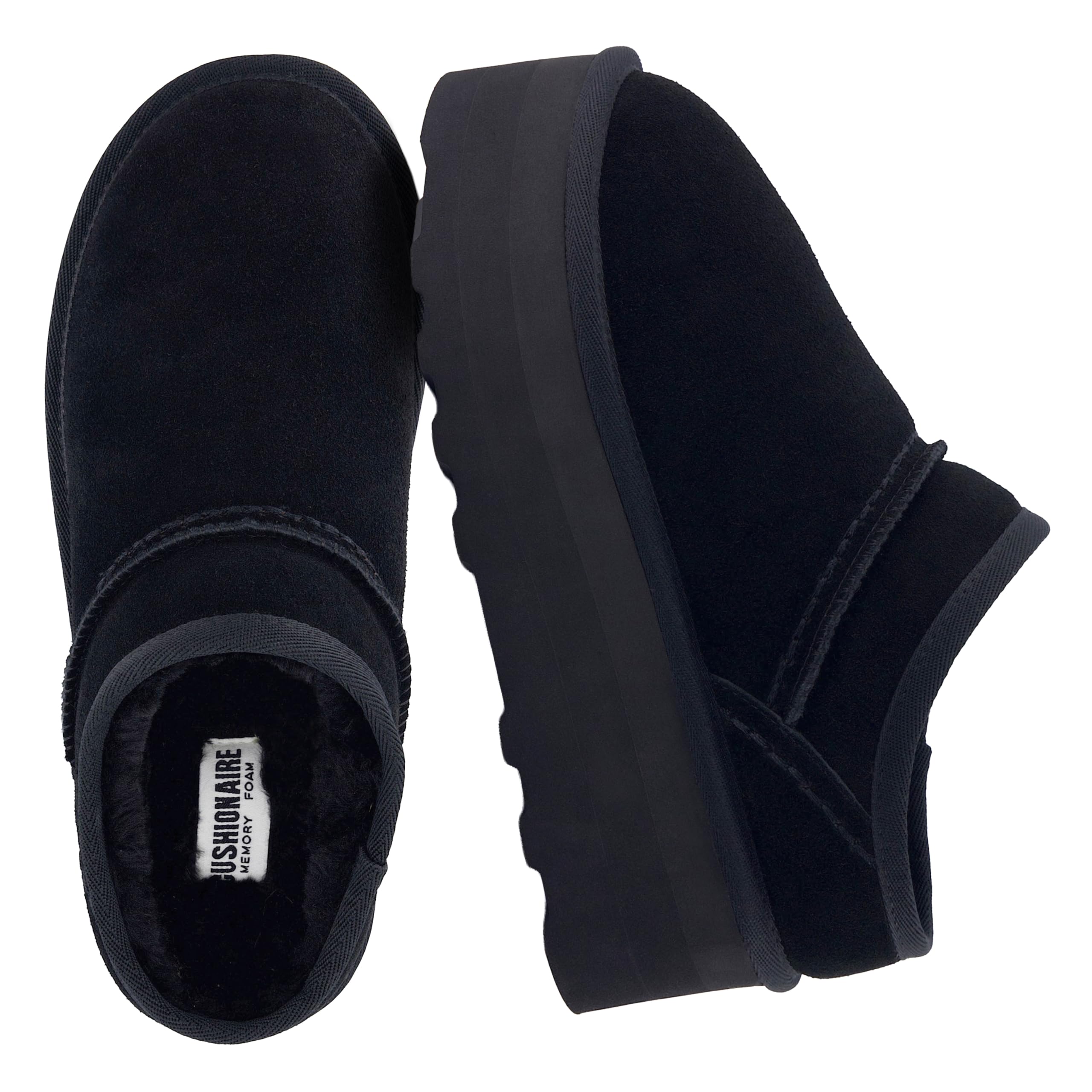 Snapklik.com : CUSHIONAIRE Huggy-2 Platform Slippers For Women