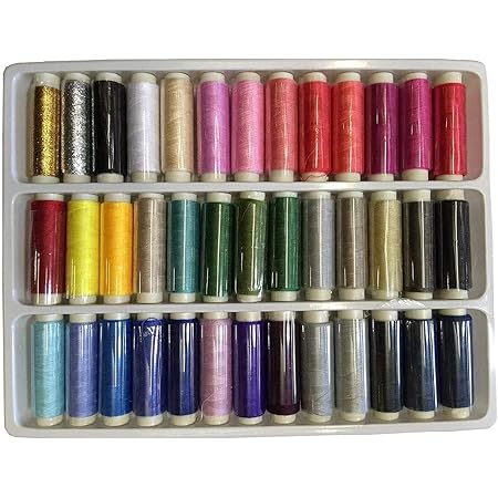 Amazon.com: Maydahui Sewing Thread Assorted Spools 39 Color Kit for ...