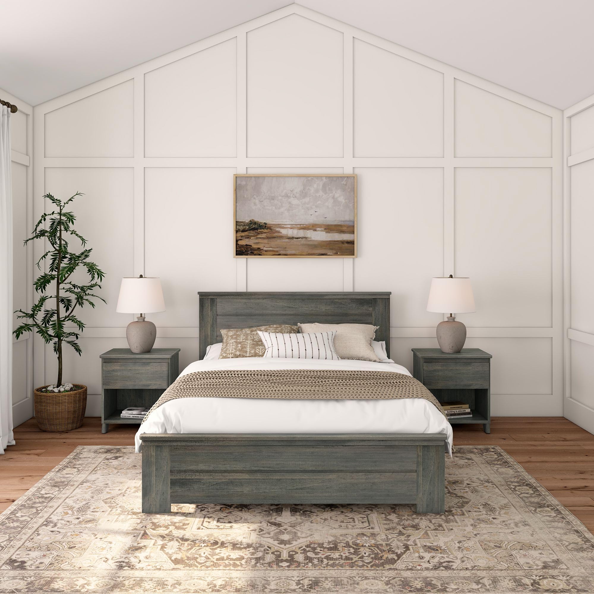 Beach Wood Rustic Bed Queen Rustic Driftwood Bed Frame | Handmade