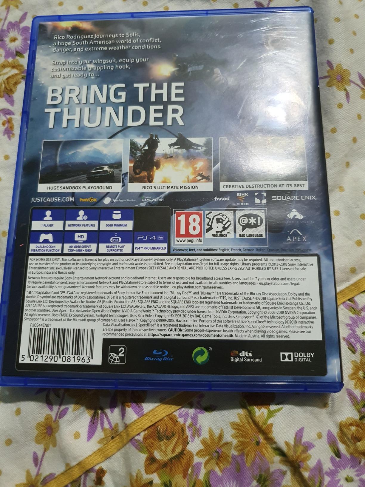 Square Enix Just Cause 4 (Ps4) : Amazon.in: Video Games