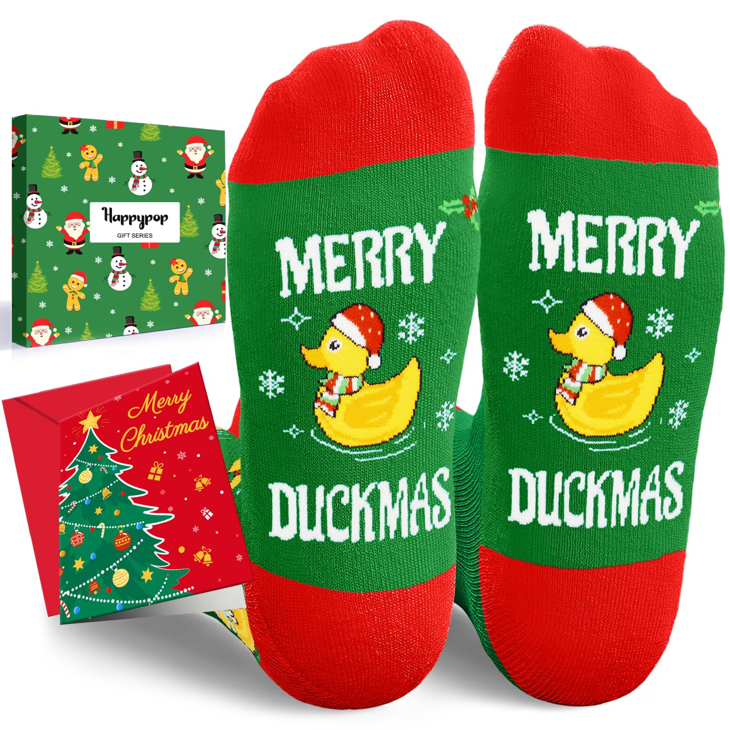 Amazon.com: HAPPYPOP Christmas Gifts Stocking Socks for Men Women ...