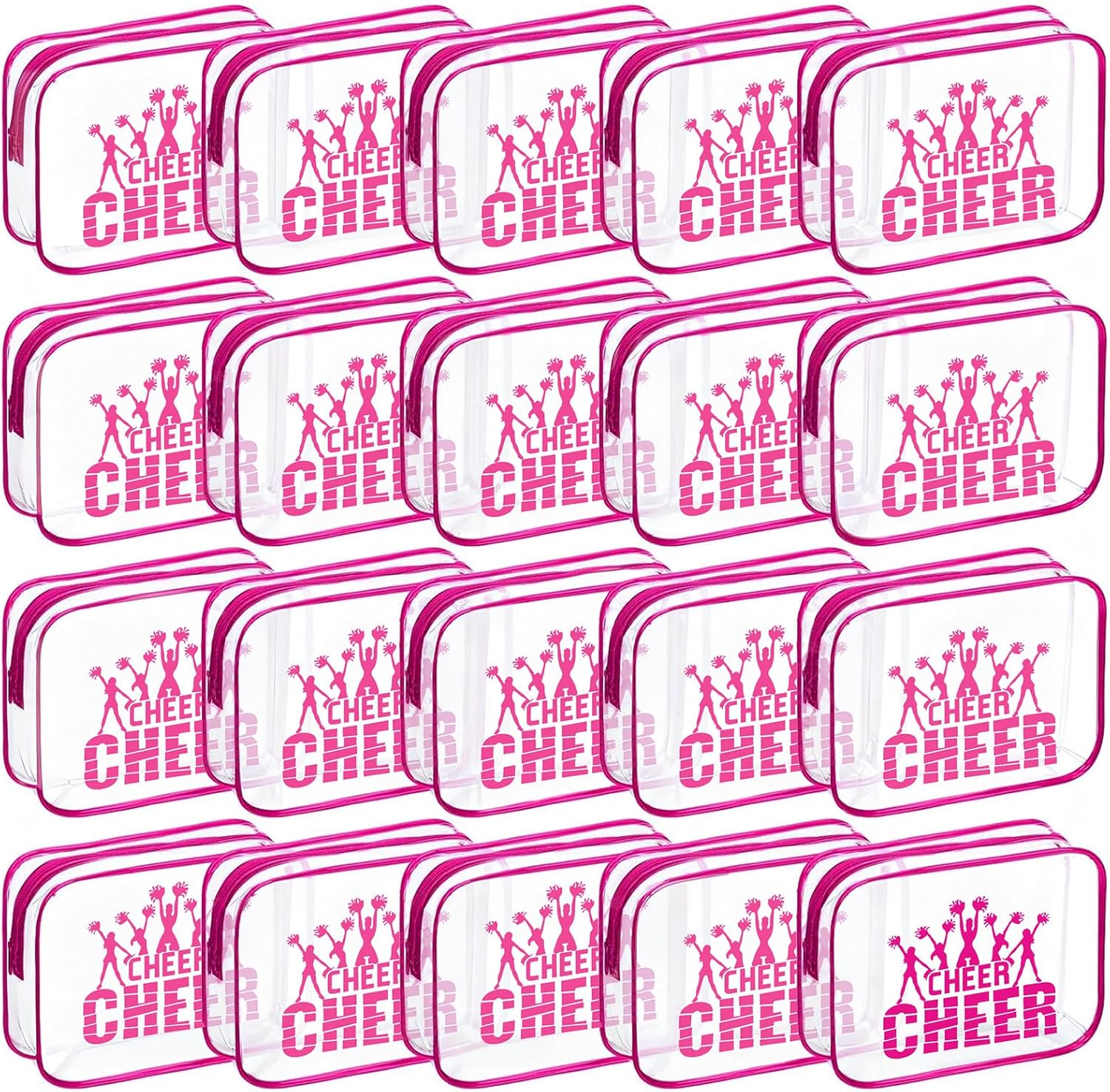 Amazon.com: 20 Pcs Cheer Goodie Bags Cheer Snack Bags for Team 7 X 5 ...