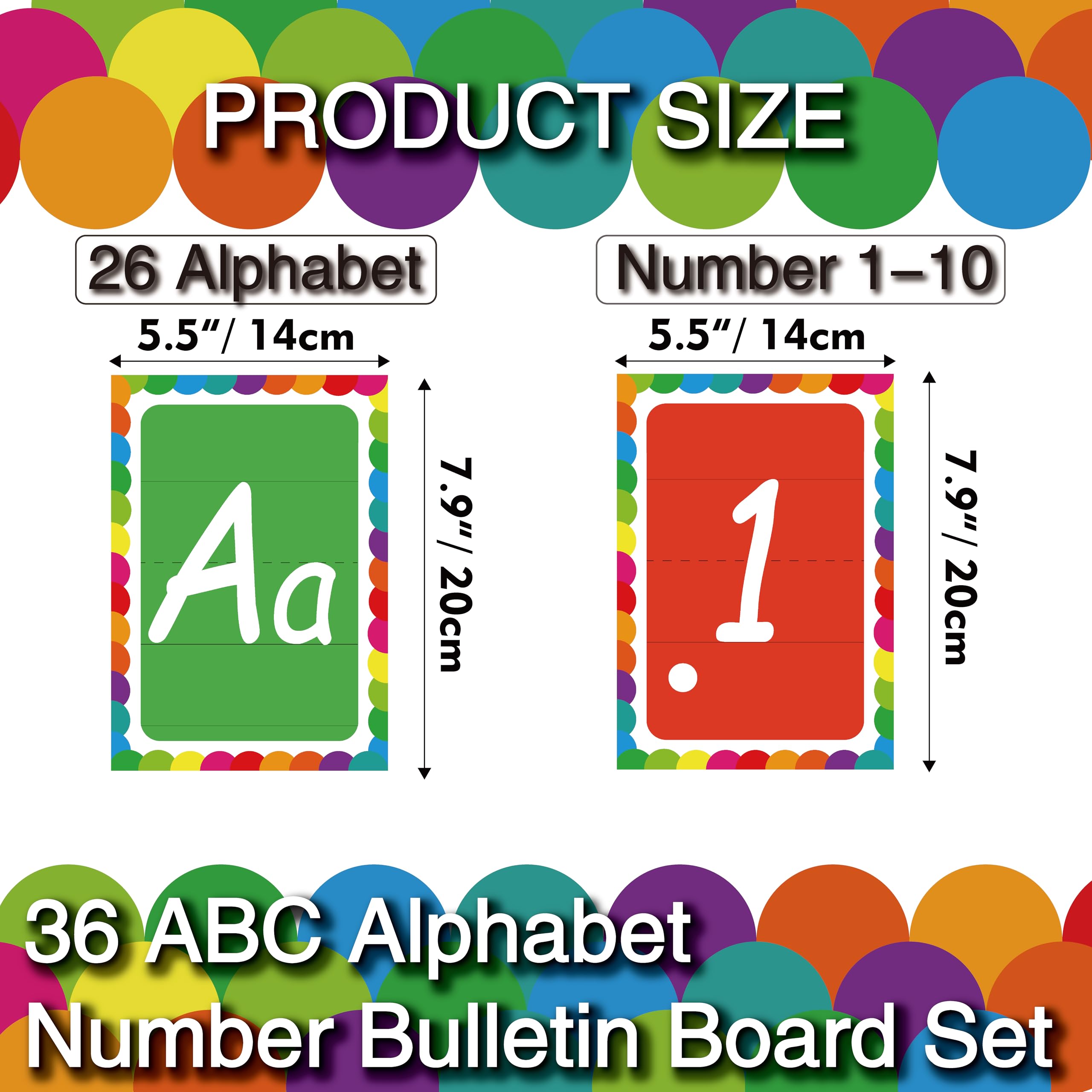 Snapklik.com : 36 Alphabet Bulletin Board Set, Alpethabet Line ABC ...
