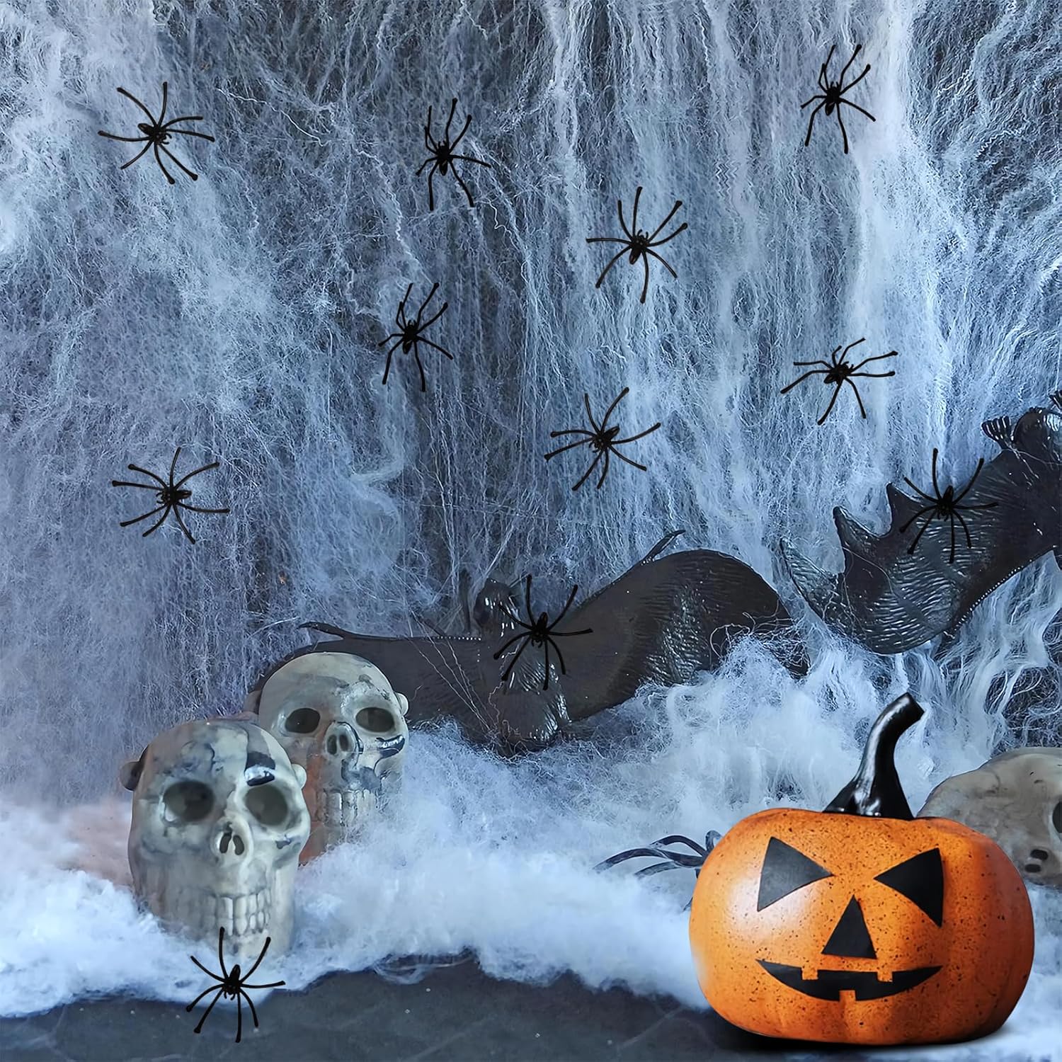 Halloween Spider Web Decorations, Cover 3000 Square Feet 500g Fake ...
