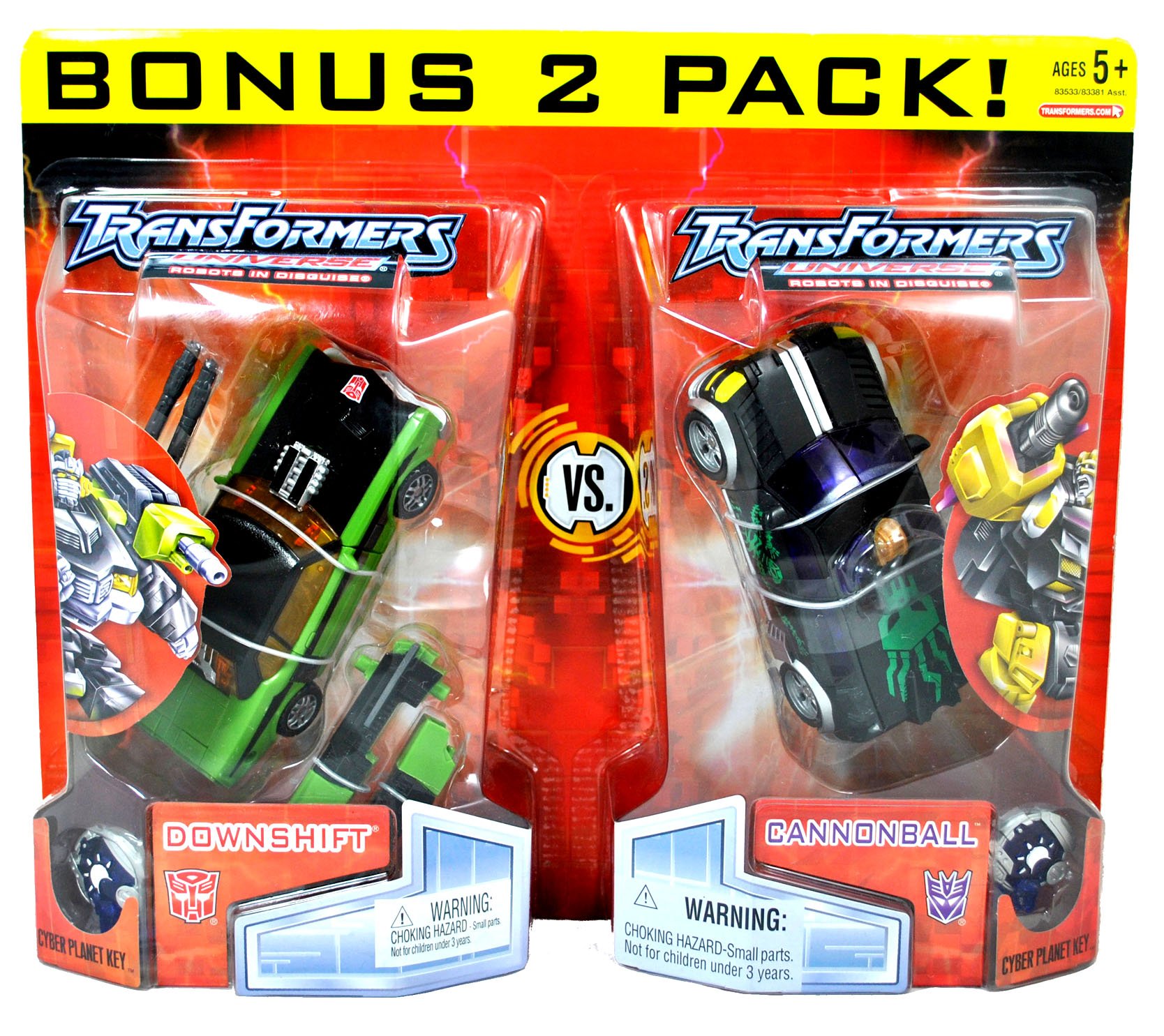 Buy Hasbro Year 2007 Transformers UNIVERSE Robots in Disguise Pack of ...