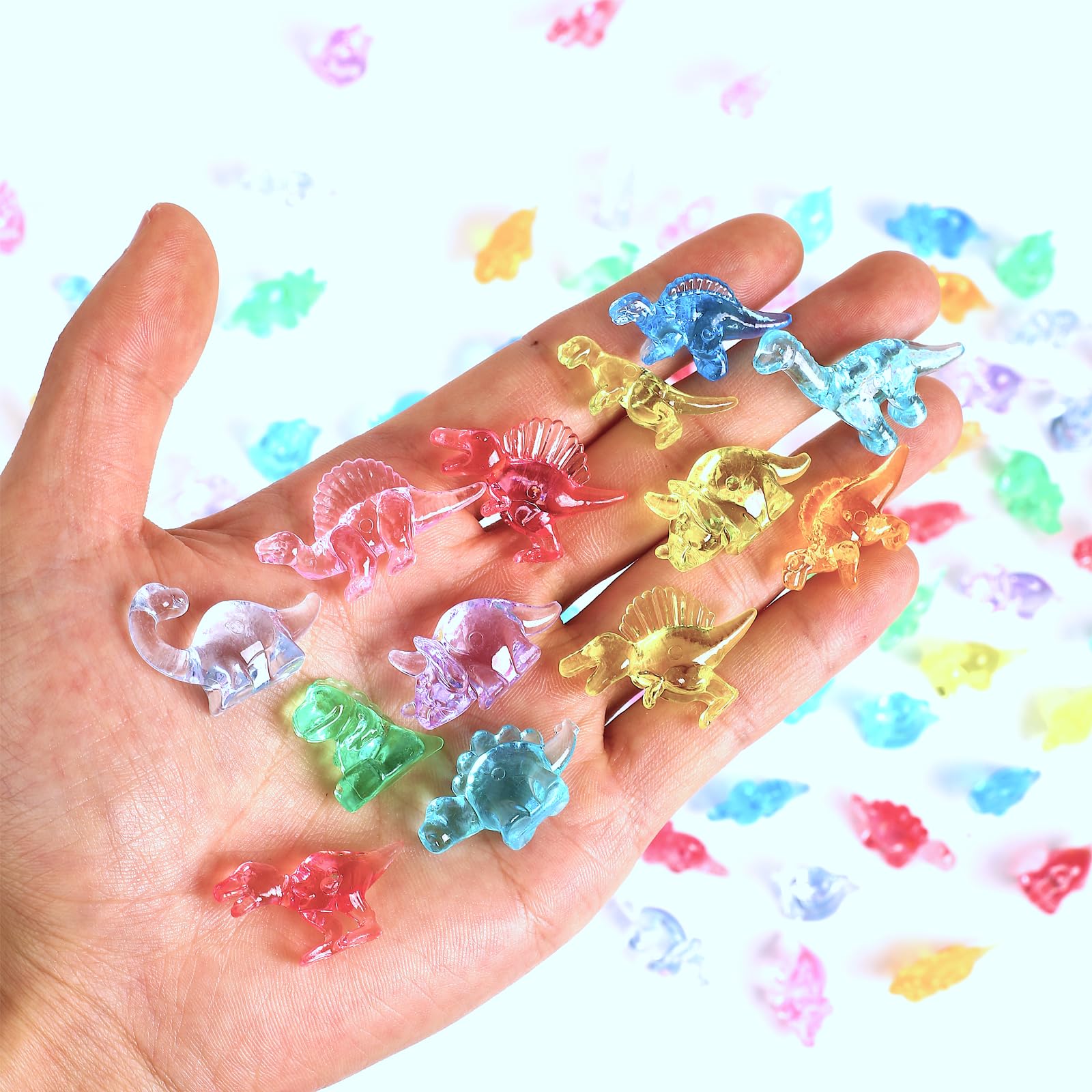 Snapklik.com : 180 Pieces Mini Dinosaur Figures, Multi-Colored Small ...