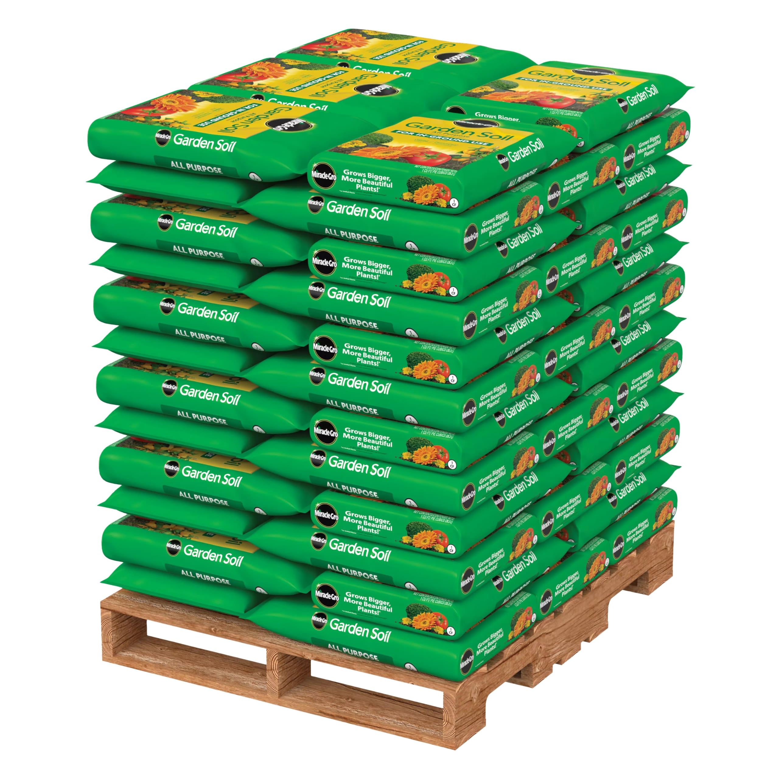 Amazon.com : Miracle-Gro Garden Soil All Purpose Bulk Pallet, for In ...
