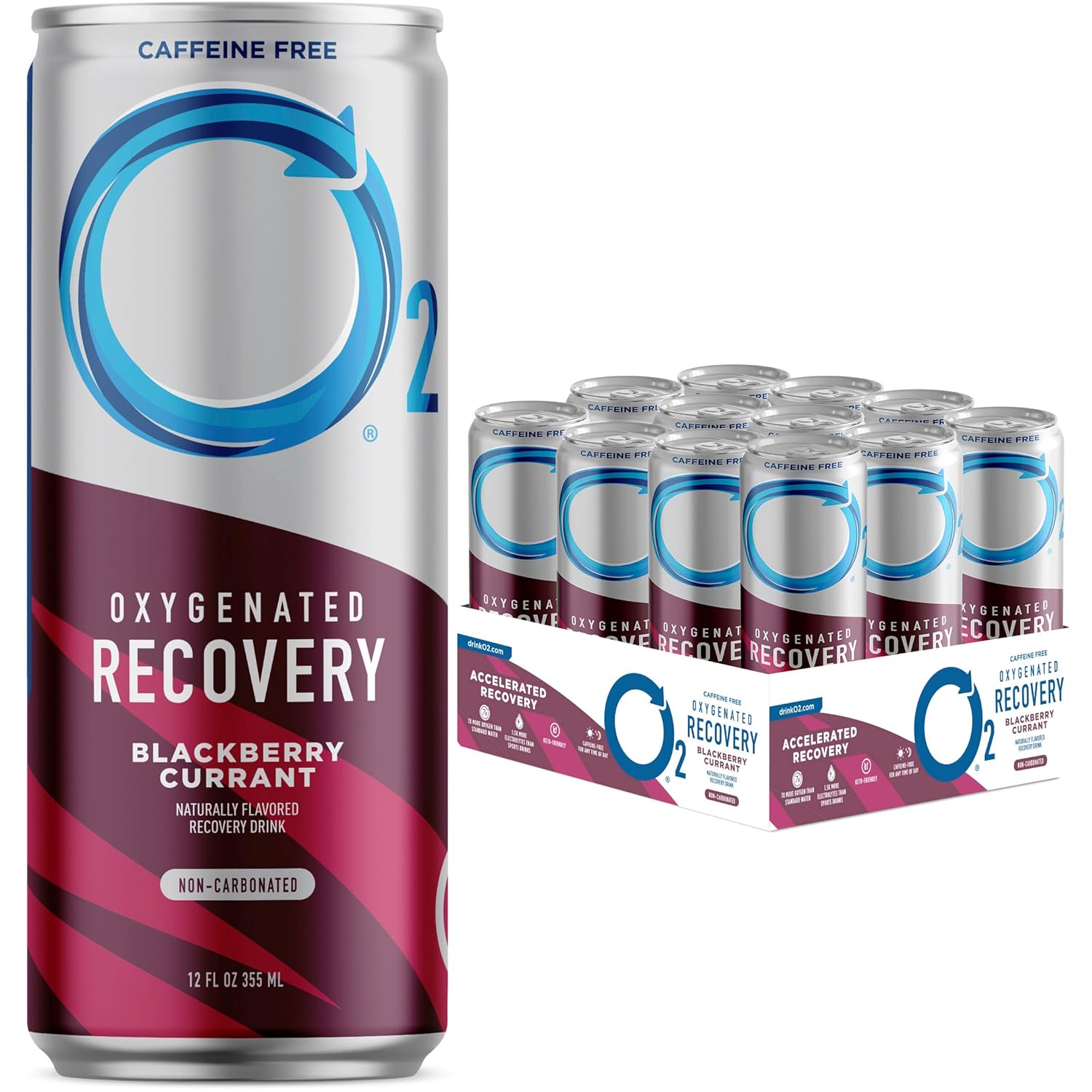 Amazon.com : O2 Oxygenated Sports Recovery Drink | 120% More ...