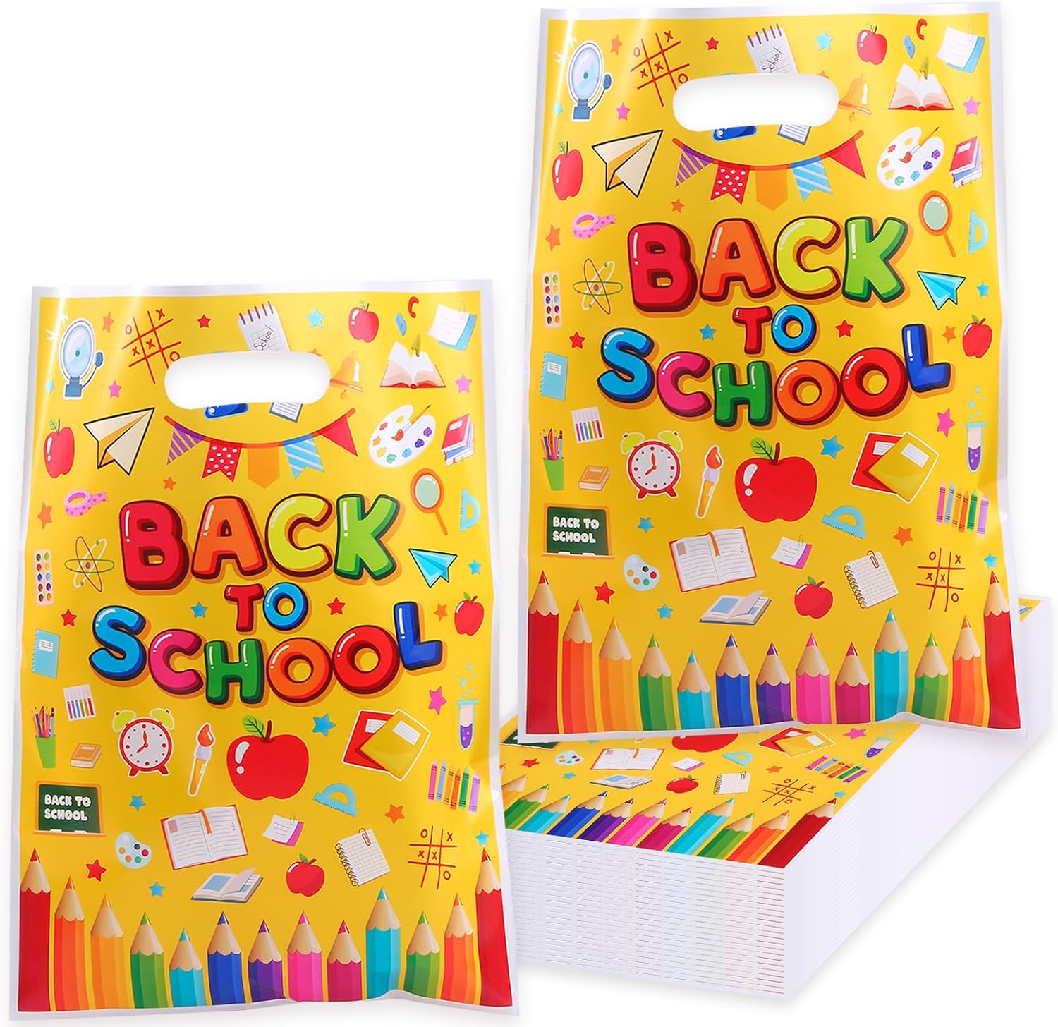 Amazon.com: Corbekel 100 PCS Back to School Gift Bags with Handles, 9. ...