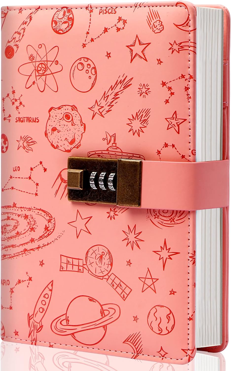 Amazon.com : Lock Journal Leather Journal with Lock Girls Diary with ...