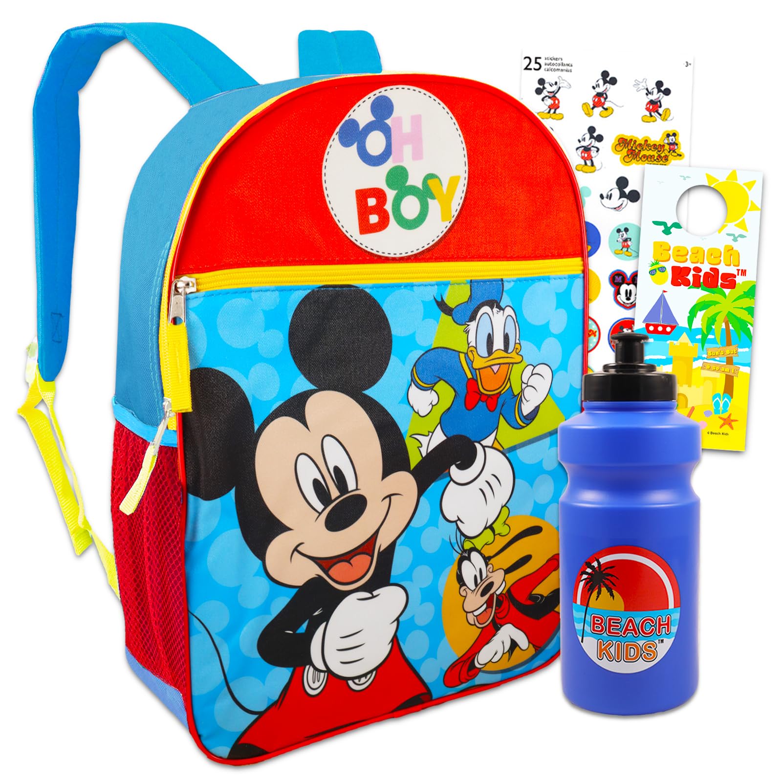 Amazon.com | Disney Mickey Mouse Backpack Set For Kids - Bundle with ...