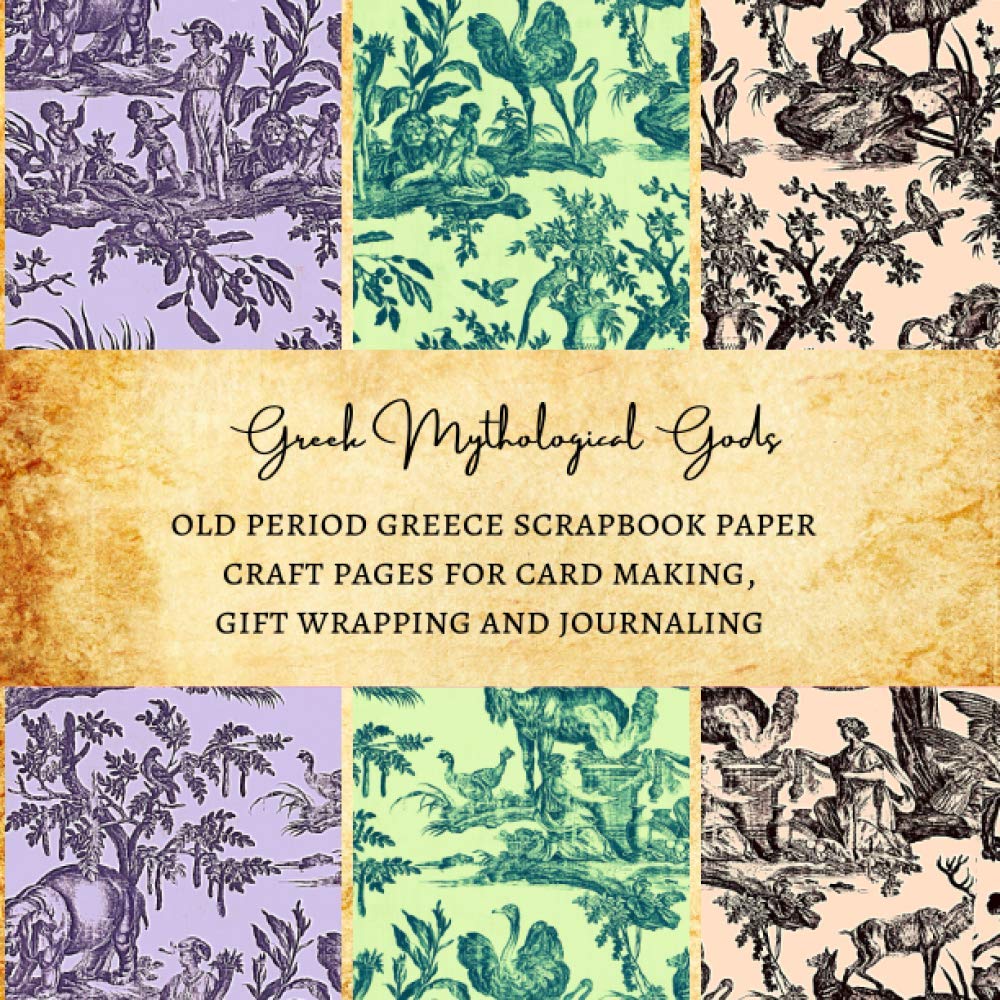Greek Mythological Gods | Old Period Greece Scrapbook Paper | Craft ...