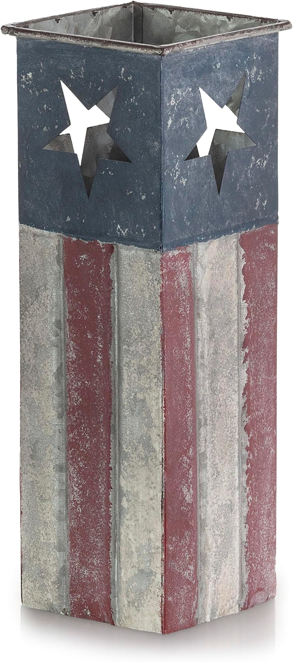 Amazon.com : Lucky Winner Antique Style Patriotic Planter Pot - Rustic ...