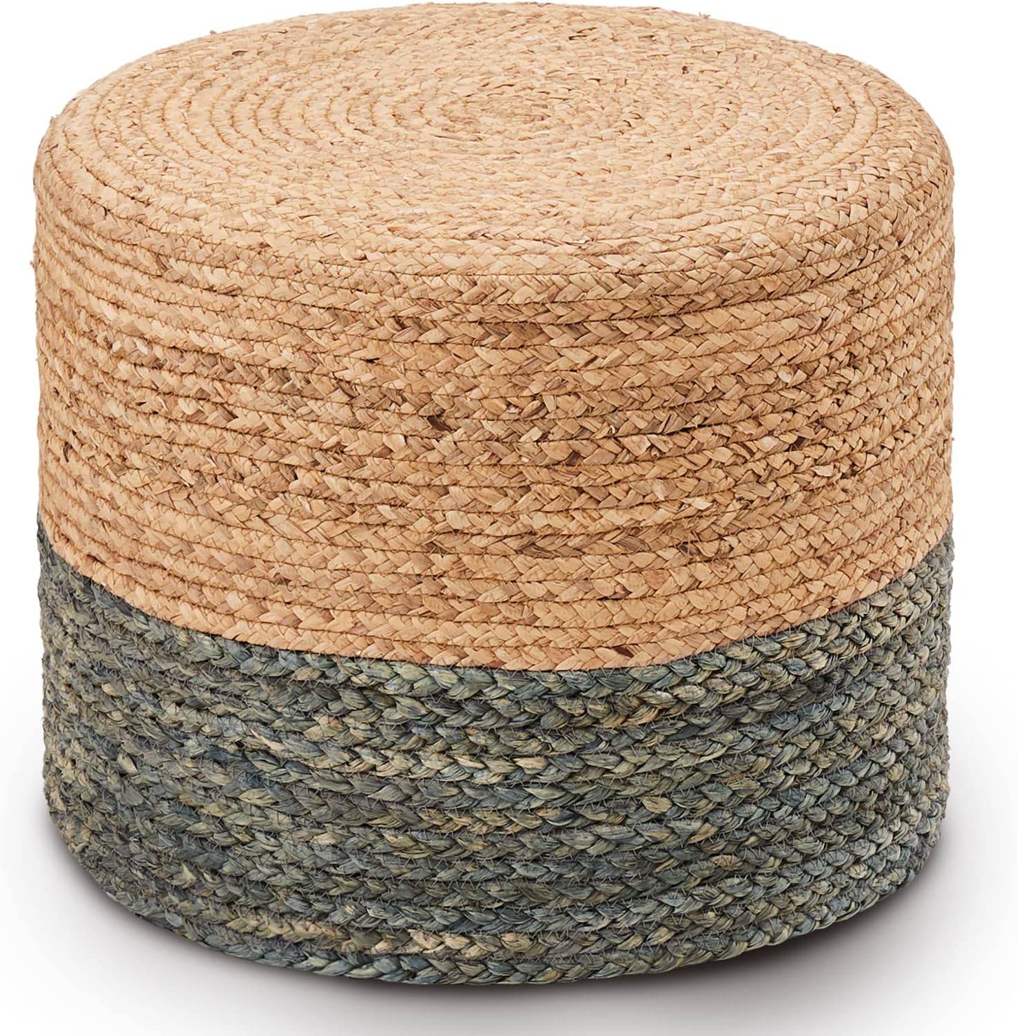 Amazon.com: Wimarsbon 18'' Ottoman Pouf, Natural Braided Poof, Rustic ...