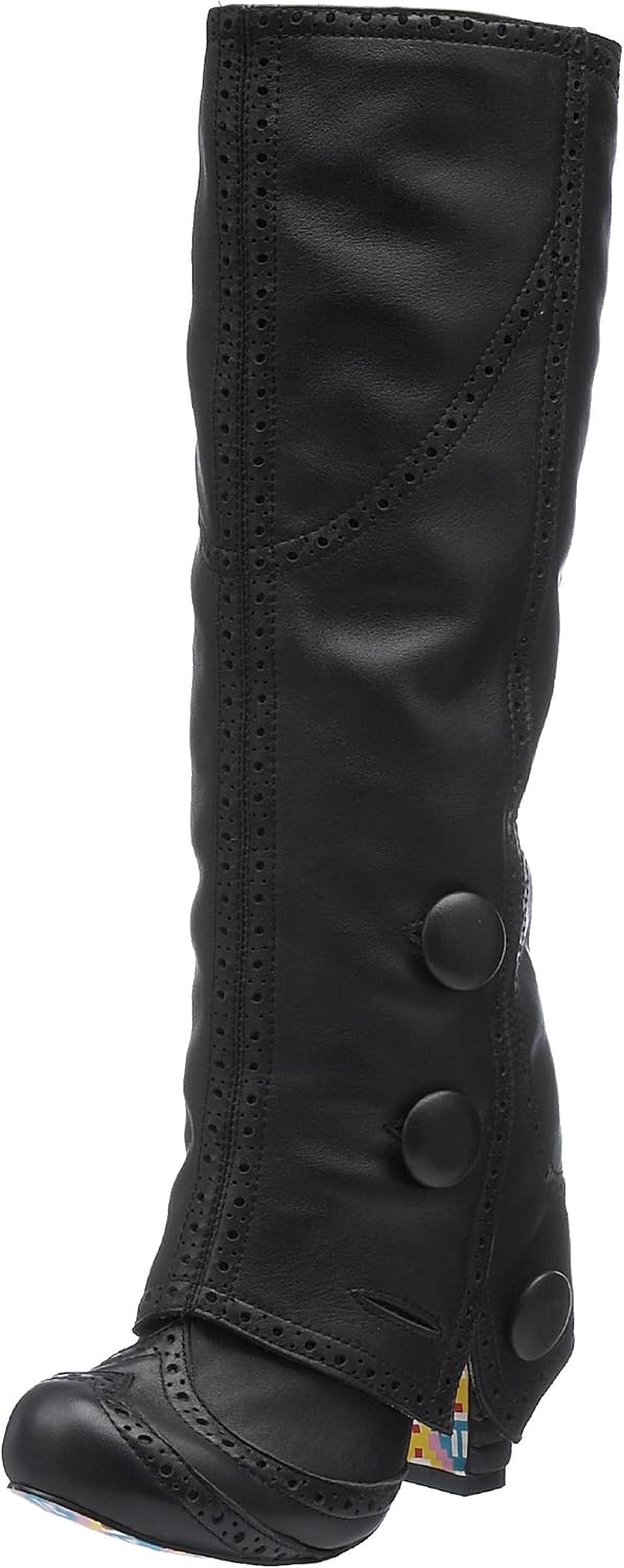Irregular Choice Women's Spit Spot Boot Black 3610-02 F 3.5 UK: Amazon ...