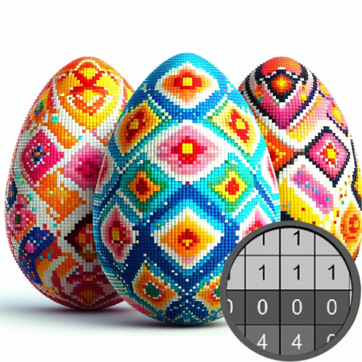 Easter Eggs Color By Number - Pixel Art Festival Coloring Book - App on ...