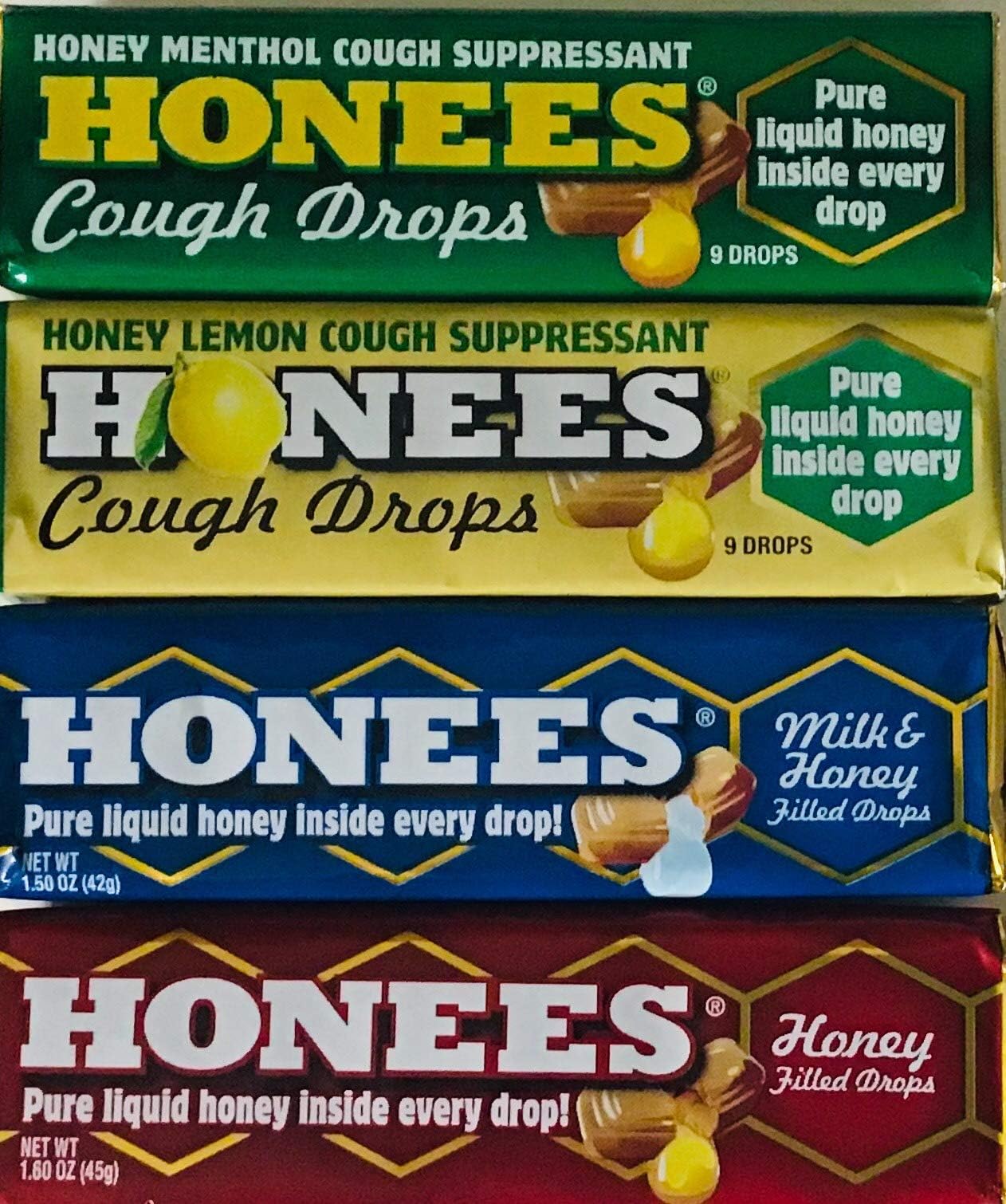 Amazon.com: Honees Honey Filled Drops, Honey Cough Drops with Real ...