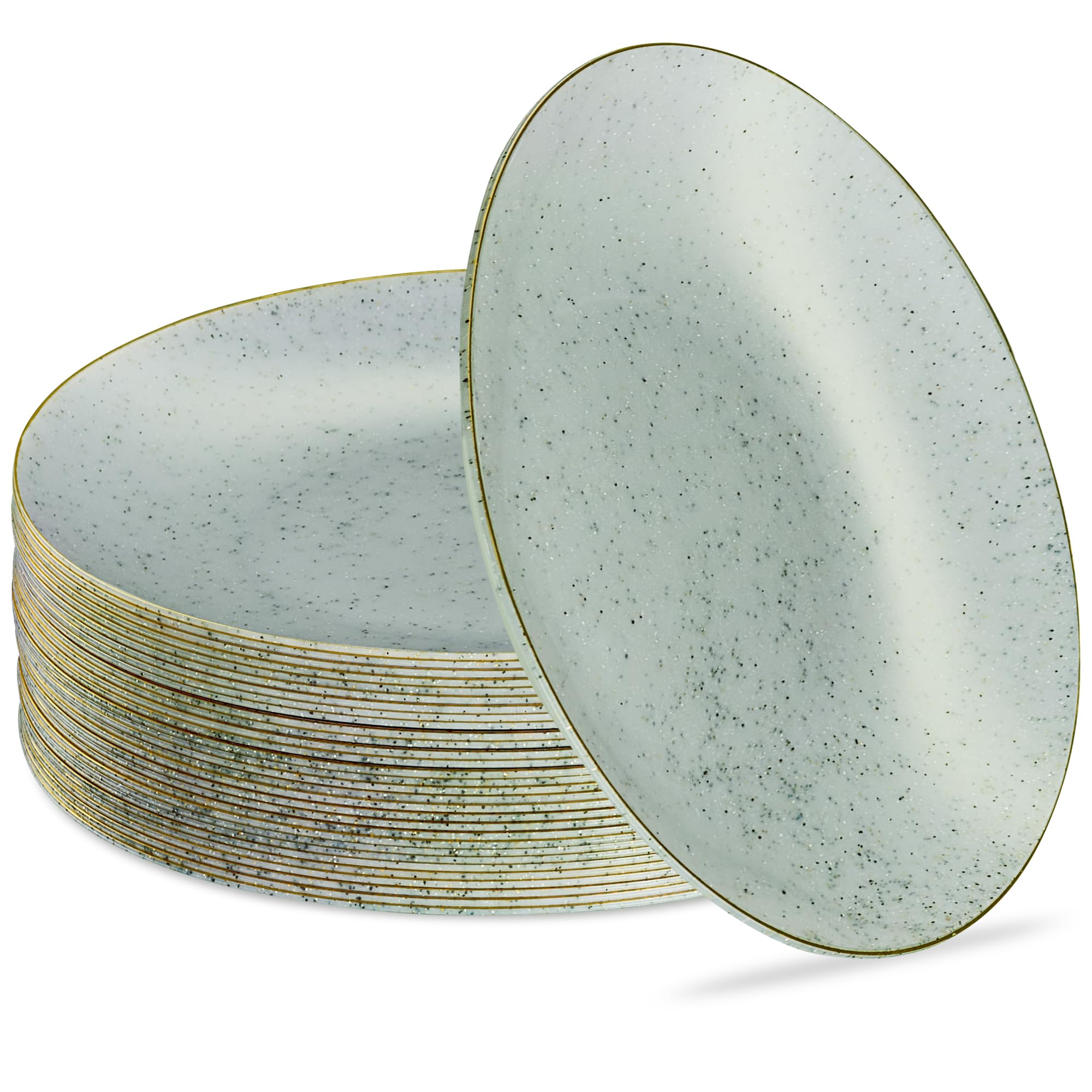 Snapklik.com : PLASTICPRO 30 Pack Disposable Plastic Plates Heavyweight ...