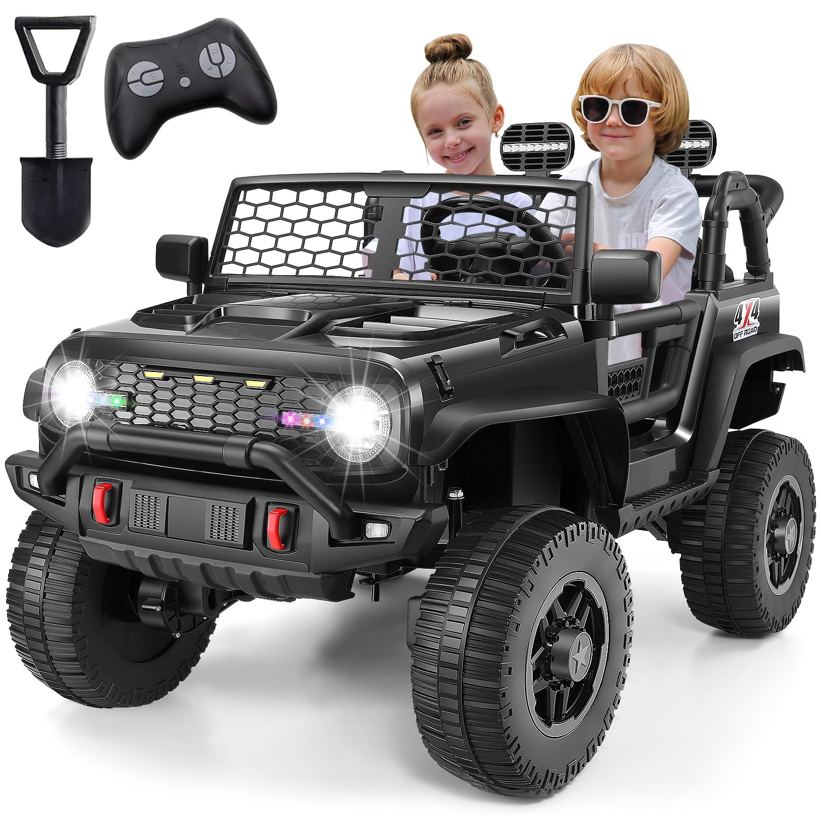 Snapklik.com : Hikole 24V 2 Seater Ride On Cars For Kids