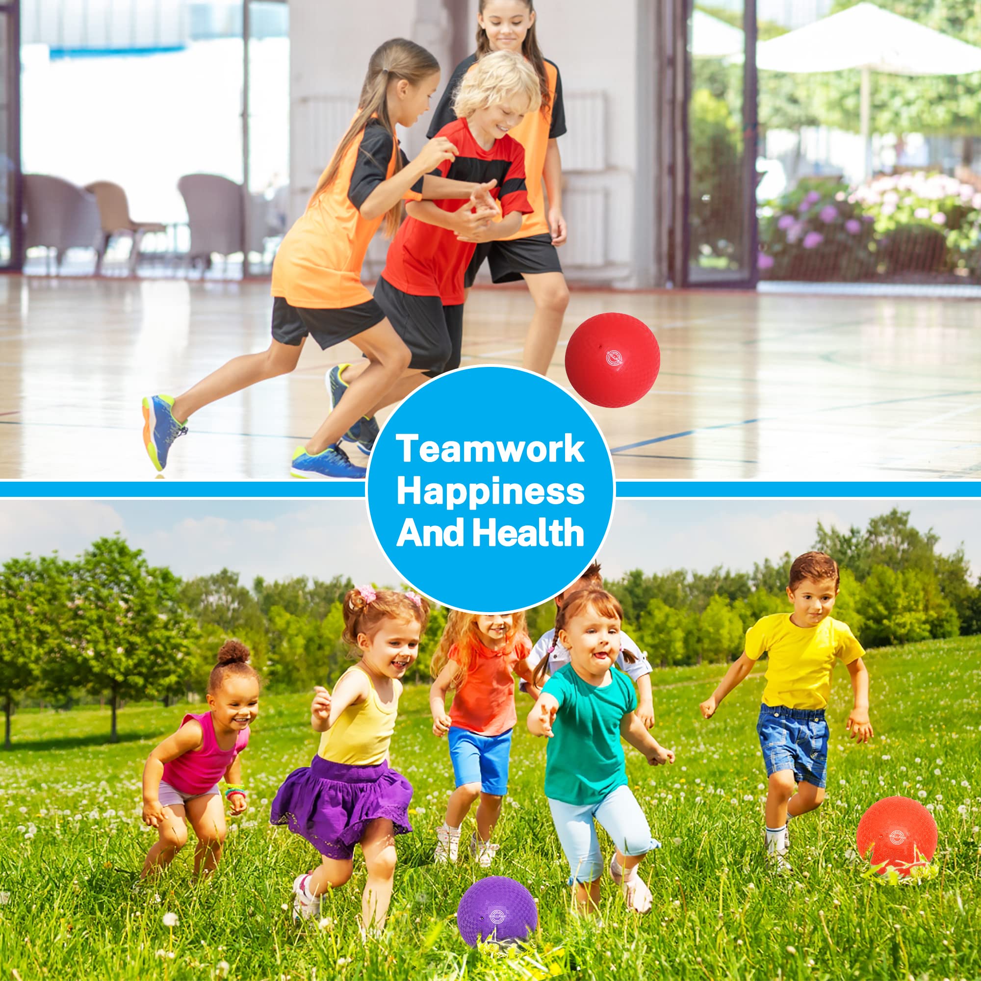 Snapklik.com : BallFUN Dodgeballs Playground Balls 7", Dodge Ball Set ...