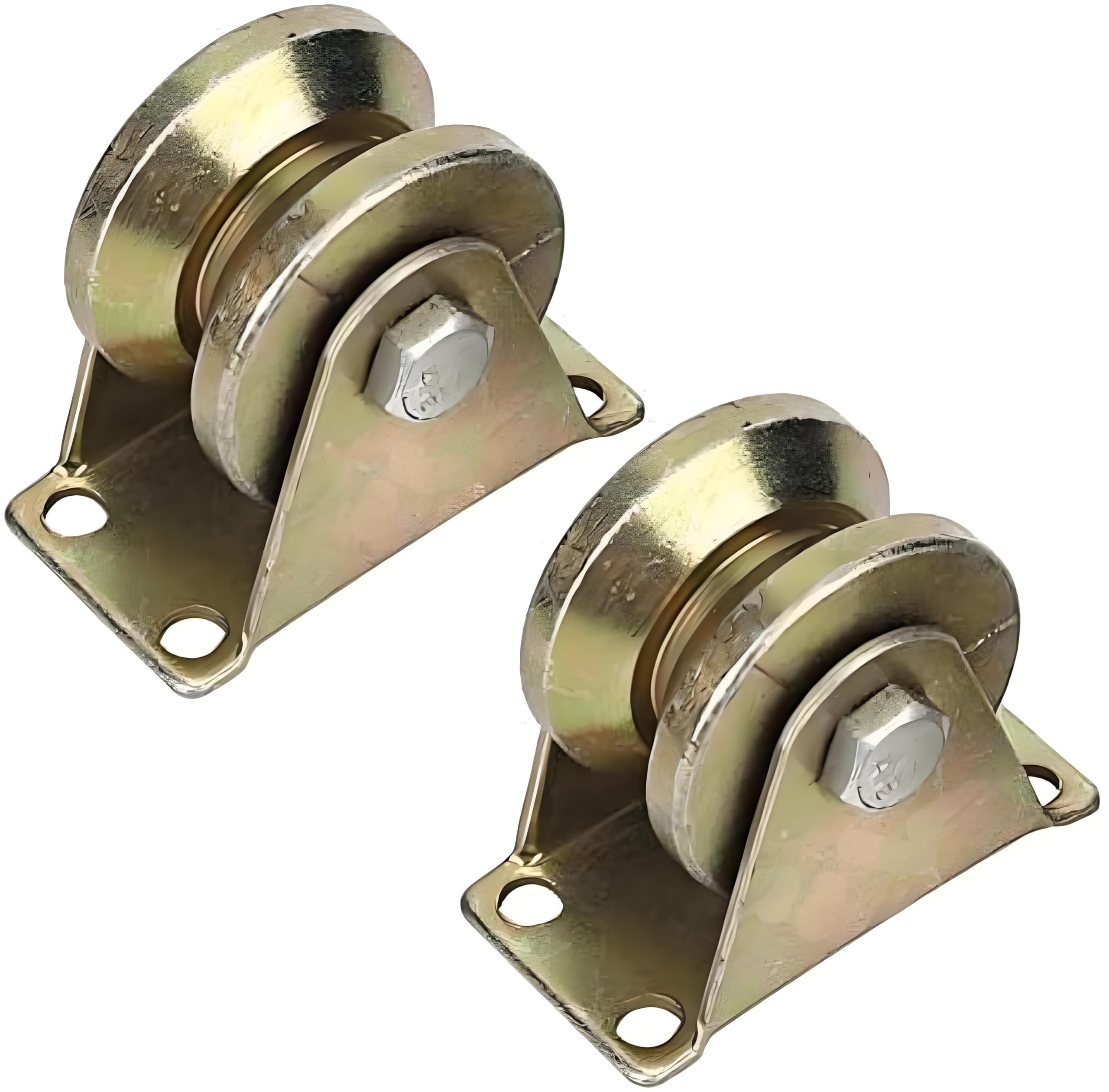 Amazon.com: 2Pcs/Set 2" V Type Sliding Gate Roller V Wheel Track Rail ...