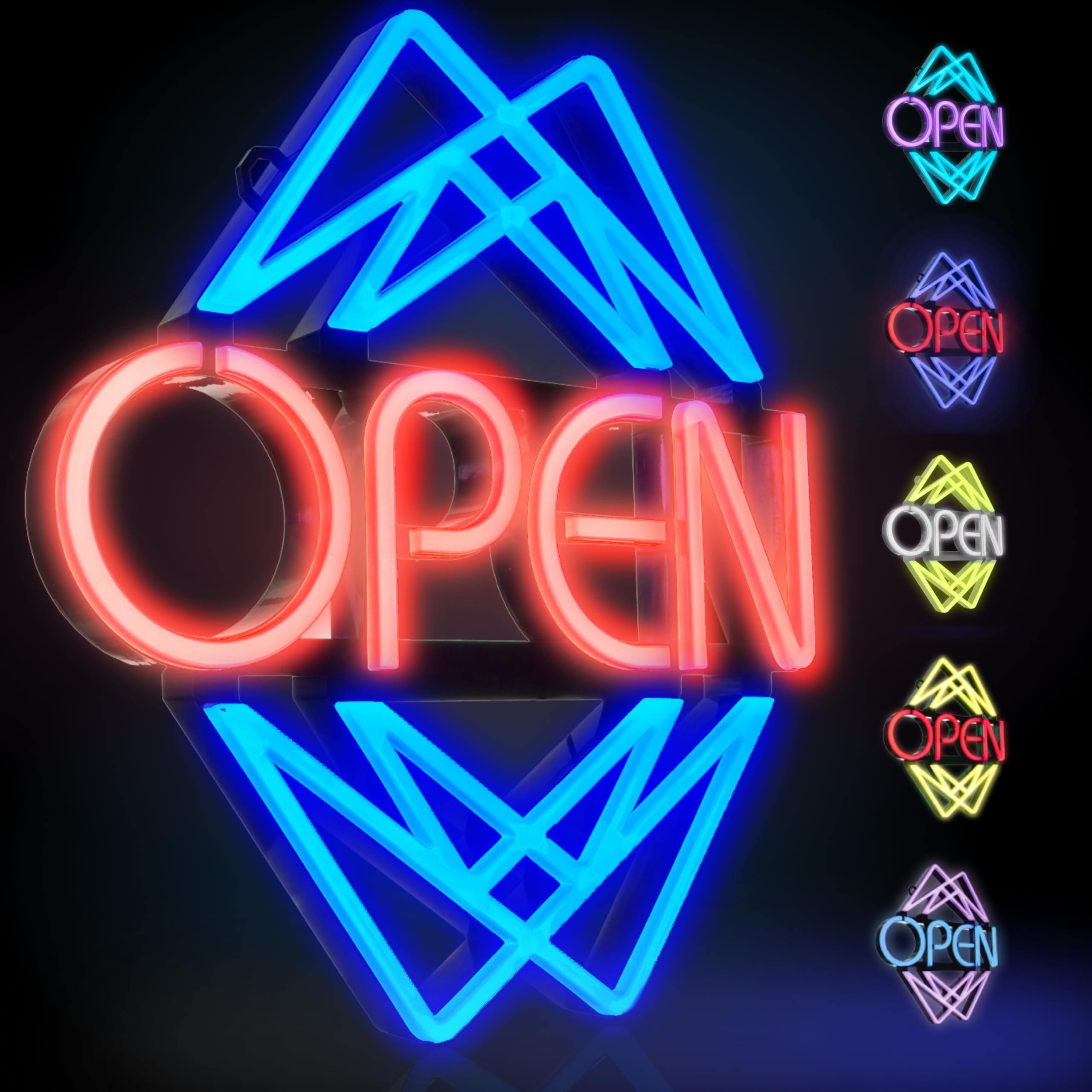 Amazon.com : Shecina Open Signs for Business,Bright Display Size16" x ...