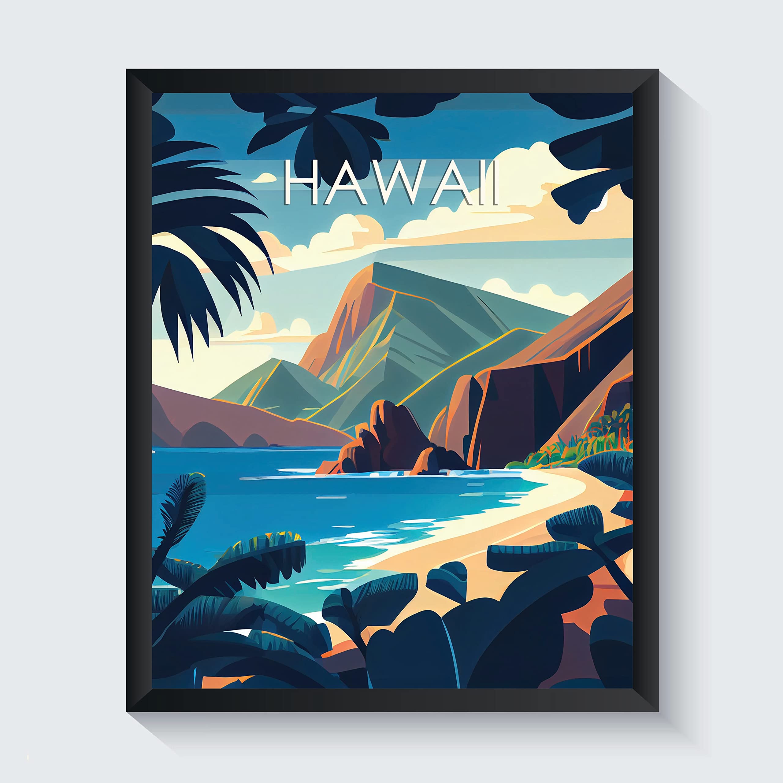 Amazon.com: Hawaii Art Print, Hawaii Poster Wall art Decor, Hawaii ...