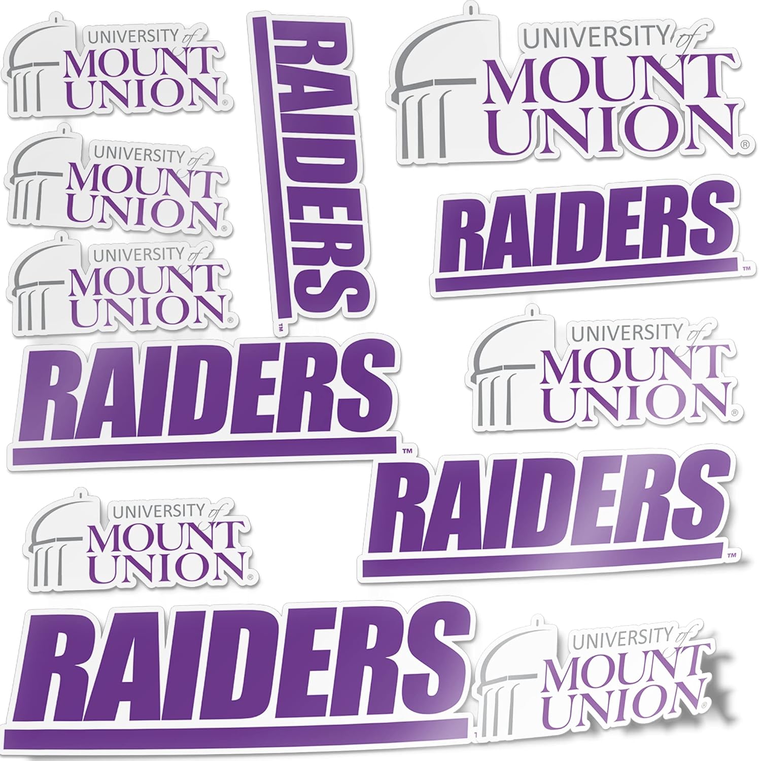 Amazon.com: University of Mount Union Purple Raiders Sticker Vinyl ...