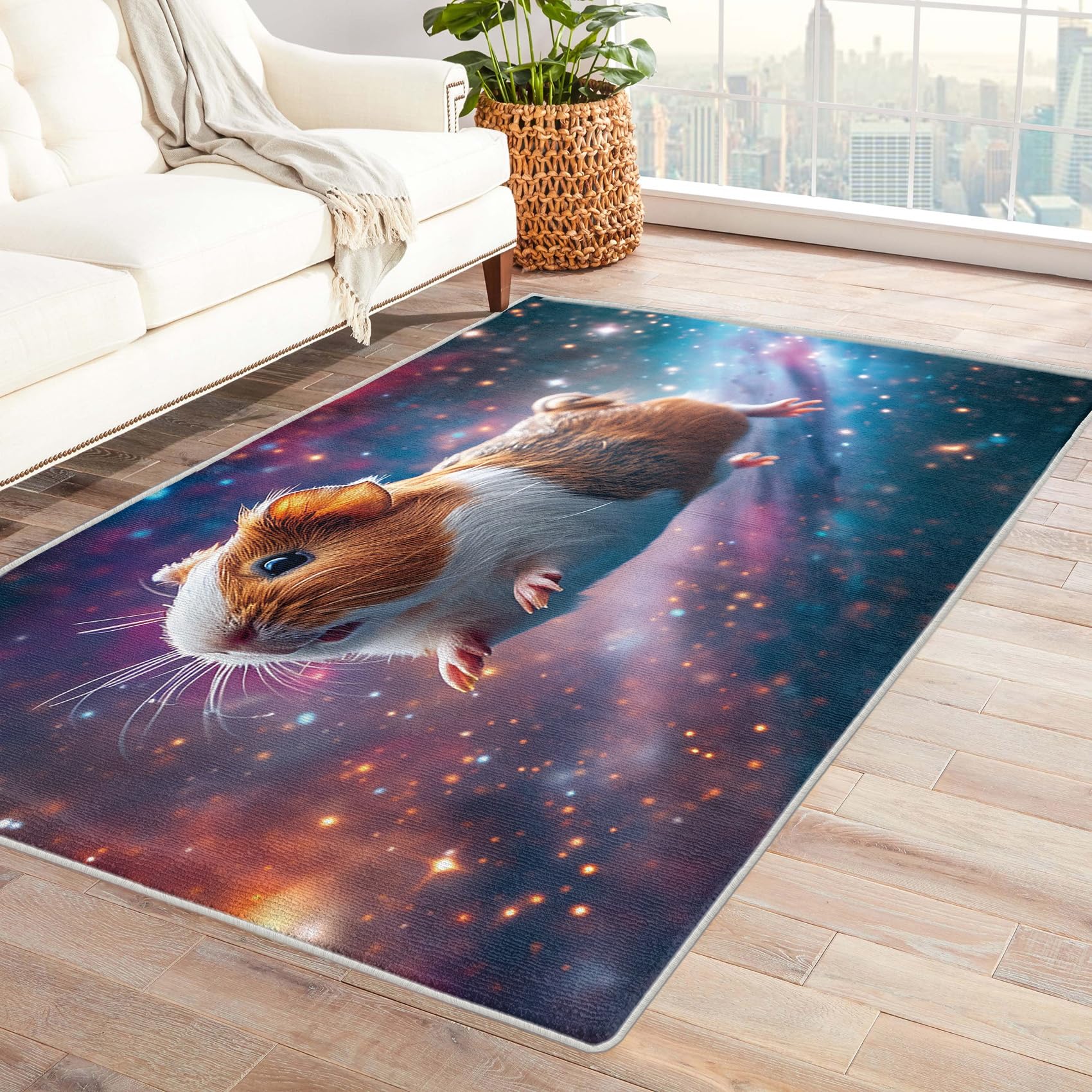 Amazon.com: Xyzdorv Kids Galaxy Hamster Rug 2x3 for Boys Bedroom ...
