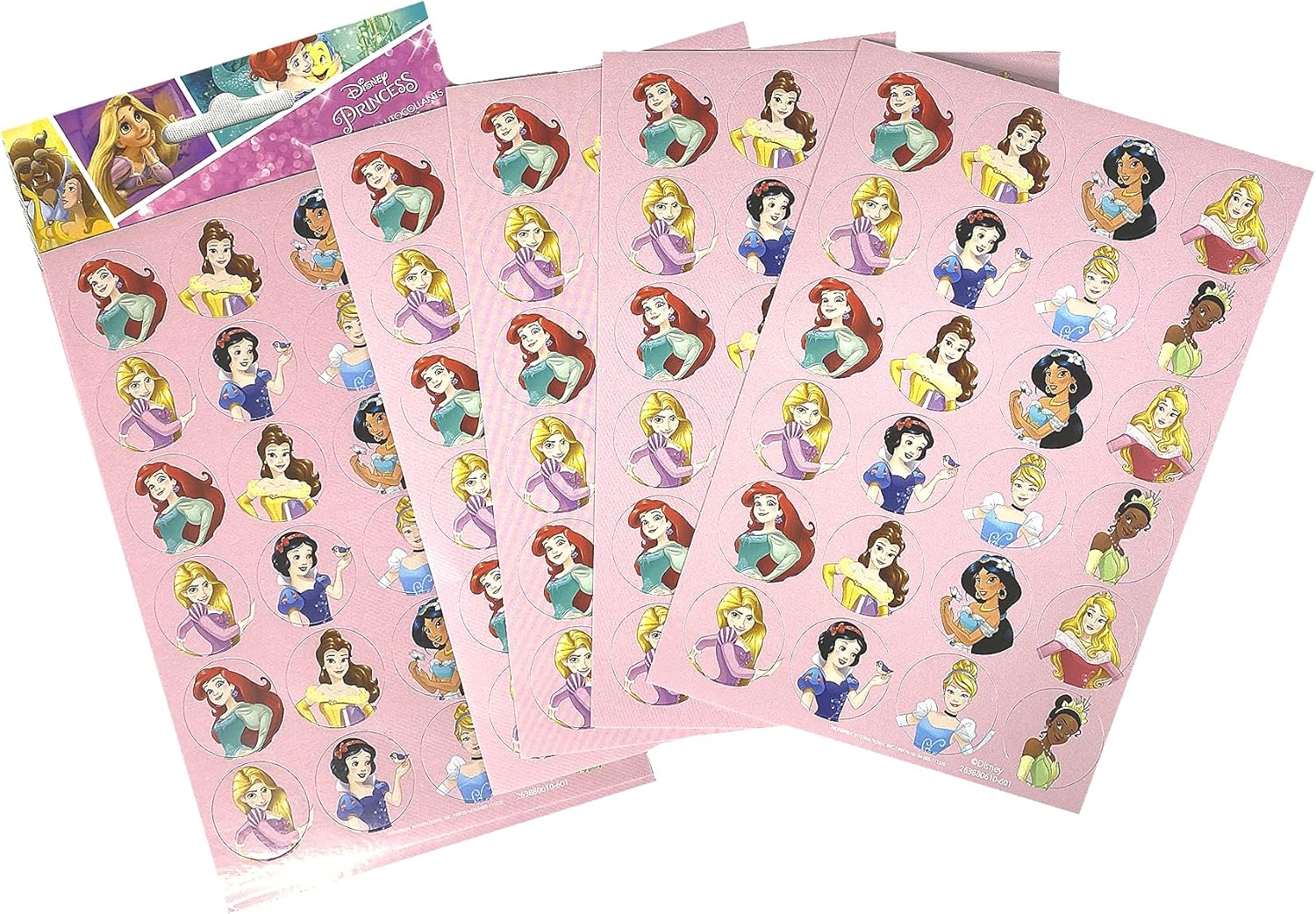 Amazon.com: Princess Characters 192 Stickers Total (Pack of 2) - Kid’s ...