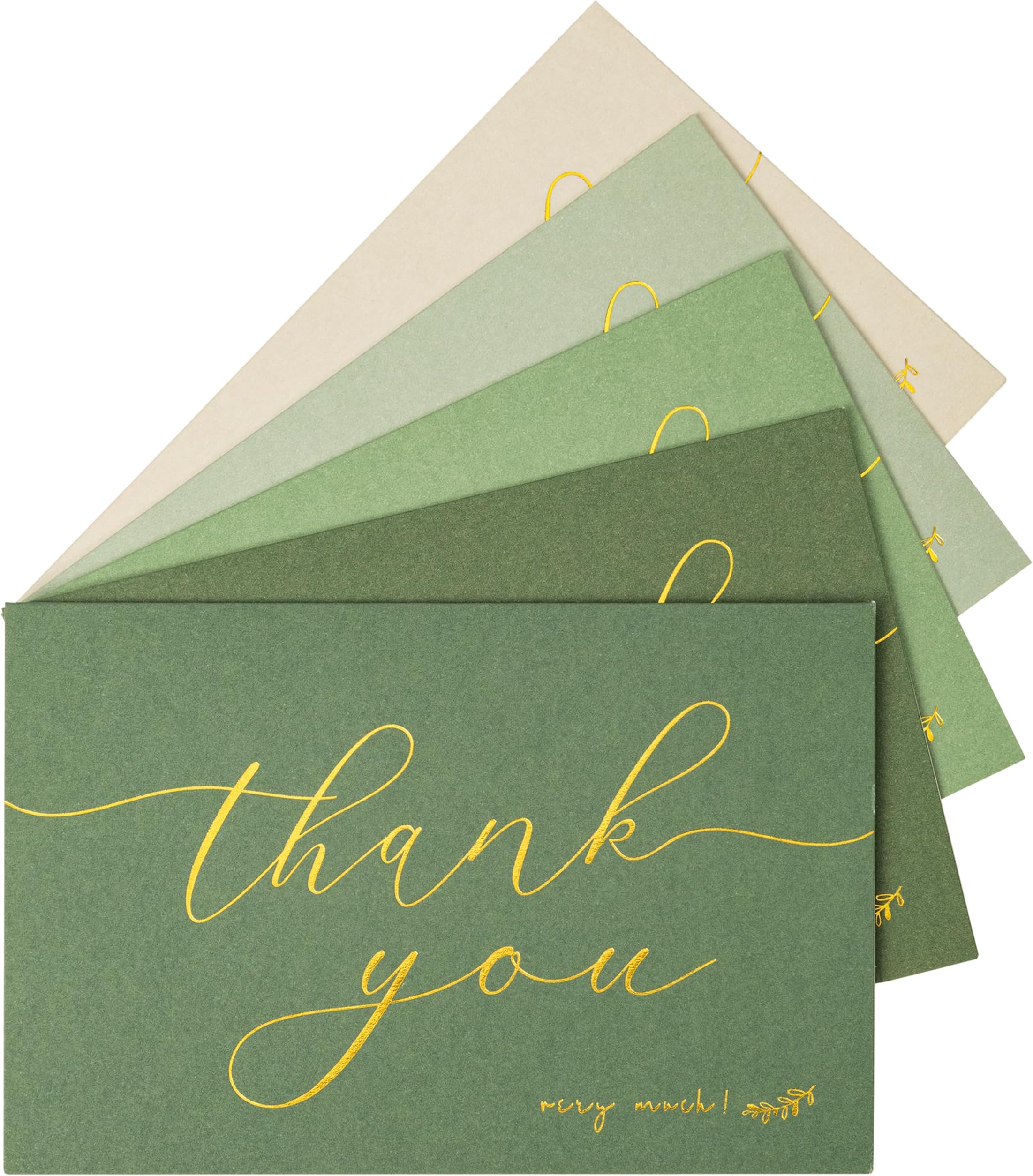 Amazon.com : RUN2PRINT (36 Pack Thank You Cards With Envelopes ...