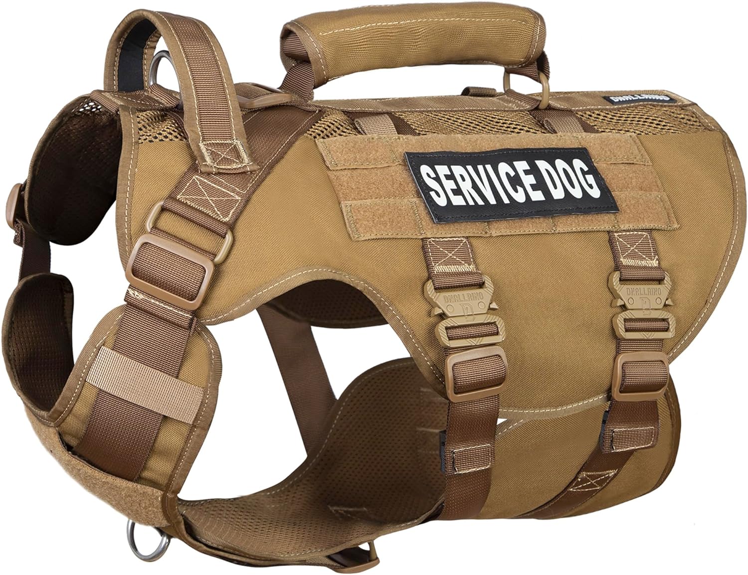 DNALLRINO Service Dog Harness for Large Breeds, Mesh Breathable Pet ...