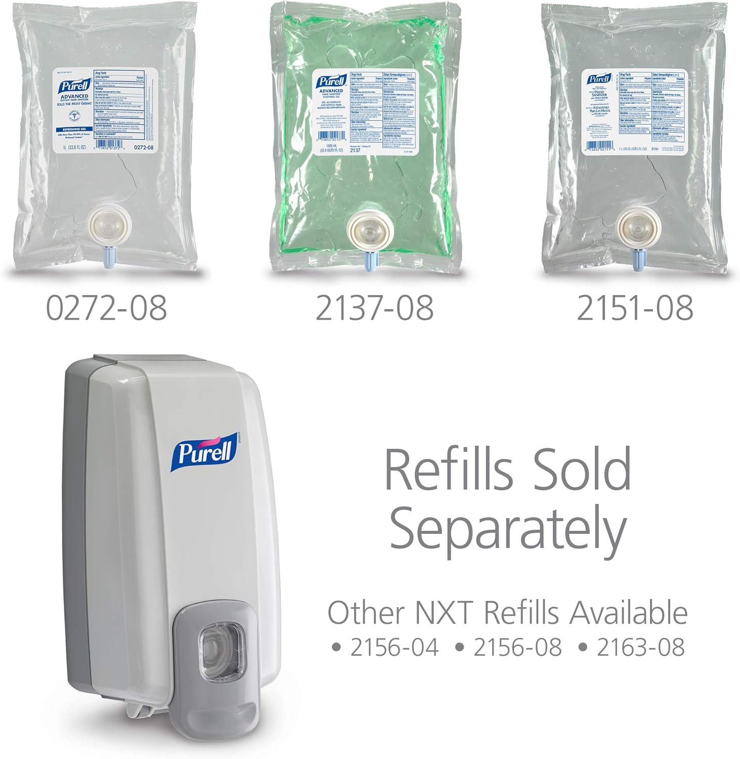 Purell 2120-06 NXT Dispensador ahorrador de espacio gris paloma Paquete ...