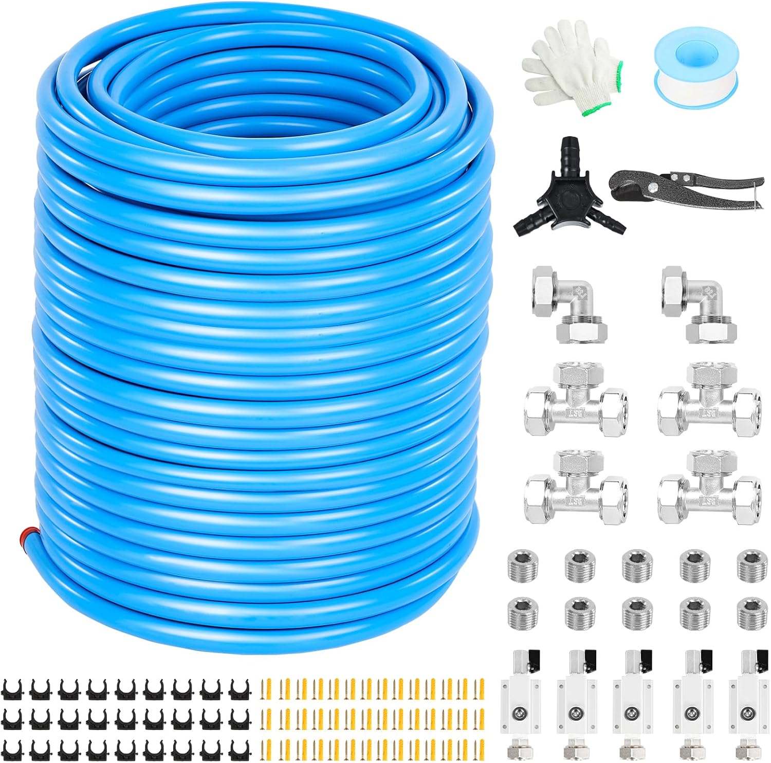Compressed Air Line Kit 3/4” x300FT, Shop Air Line Kit, Shop Air ...
