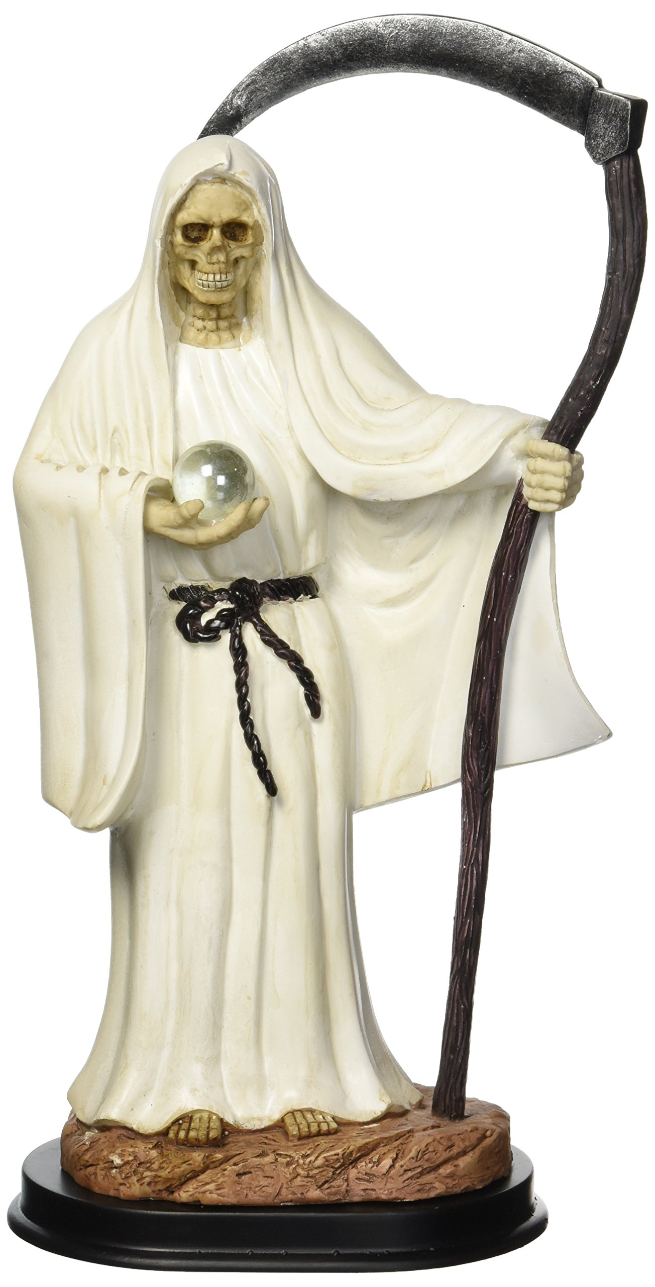 Amazon.com: 12 Inch White Santa Muerte Saint Death Grim Reaper Statue ...