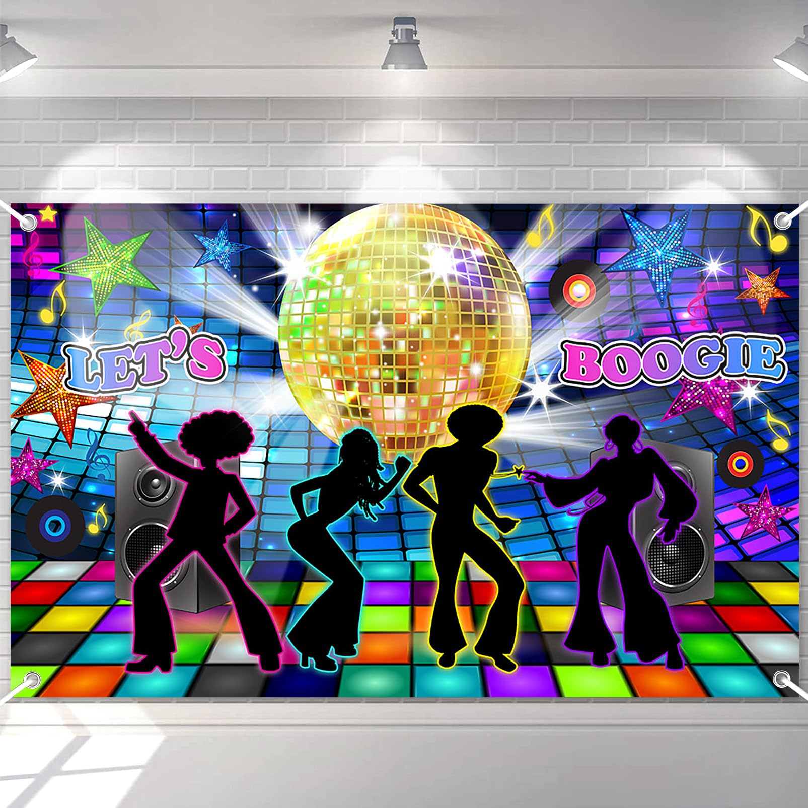Amazon.com : Avezano Disco Backdrop Back to 70s 80s 90s Dance Party ...