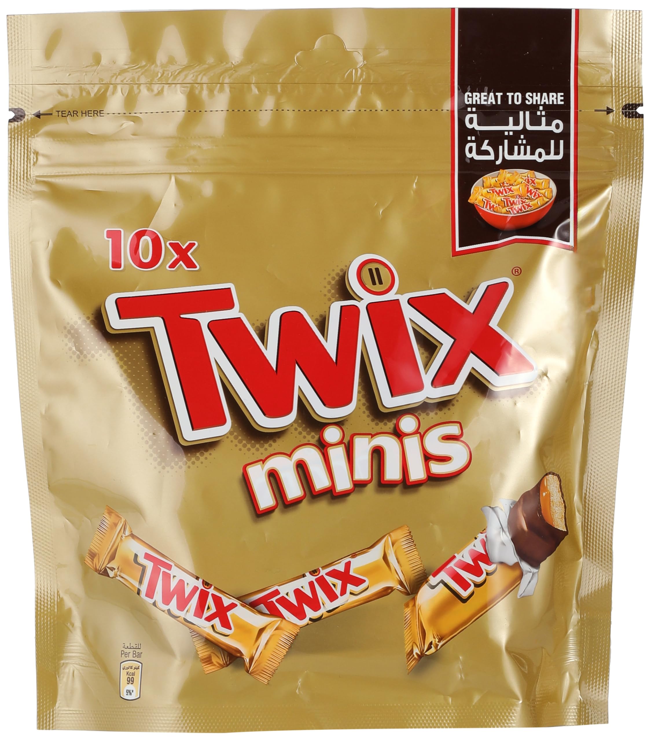 Twix Minis 10 Bars 200 Grams, Chocolate : Amazon.in: Grocery & Gourmet ...