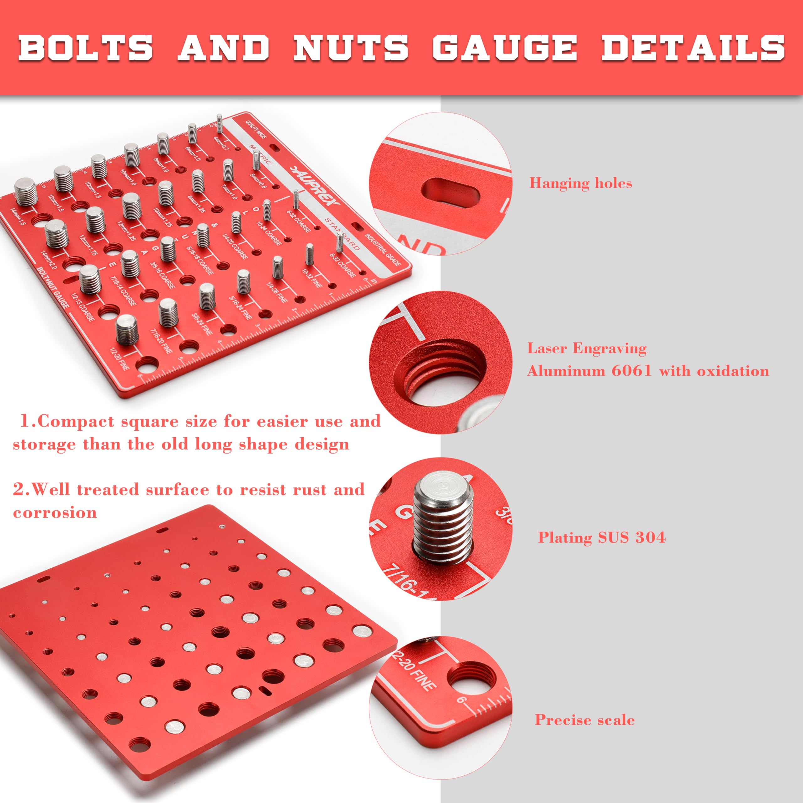 Snapklik.com : Thread Checker, Nut And Bold Thread Checker, 28 Bolt ...